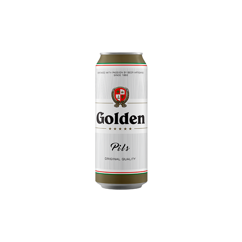 Golden Pils Can 500ml — Kaon Beer