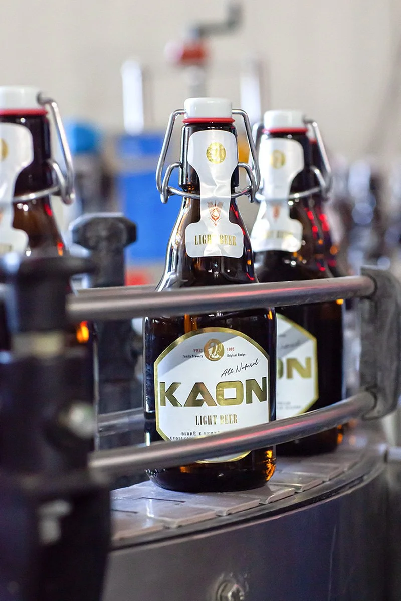 Inside Factory of KAON BEER, Producing Kaon Light Bottle 330ml — Kaon Beer