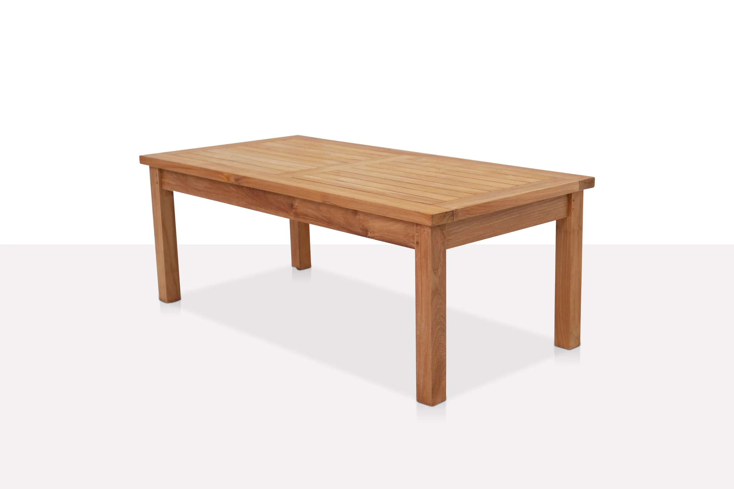 2' x 4' Rectangle (Vertical Slats) Coffee Table — TEAKMAN
