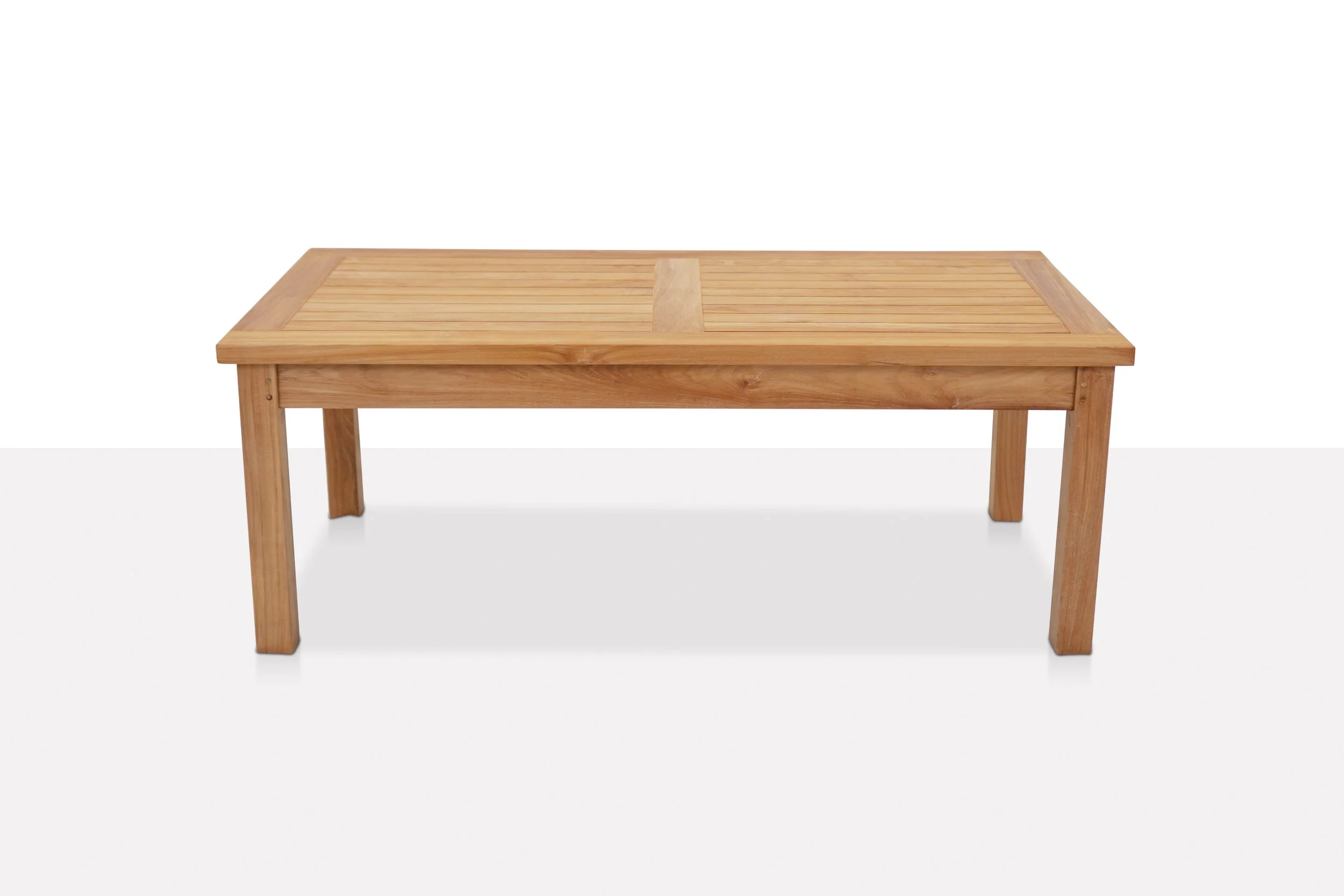 2' x 4' Rectangle (Vertical Slats) Coffee Table — TEAKMAN