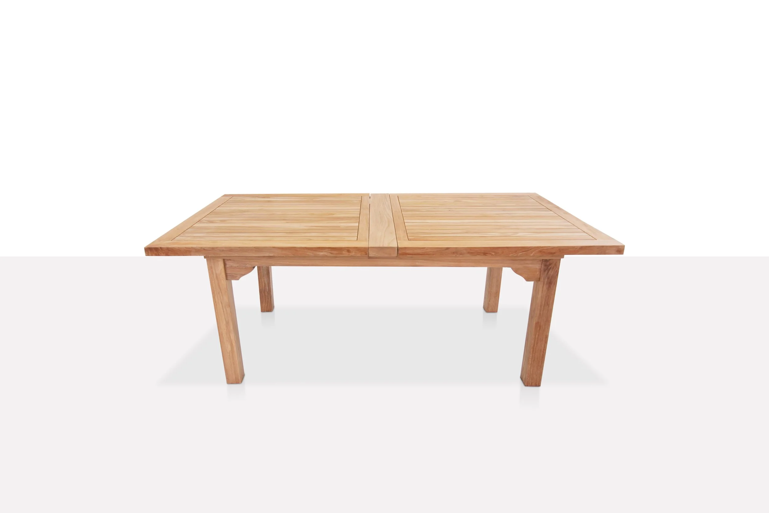 Rockport Rectangle Double Extension Dining Table (Extra Thick) with ...