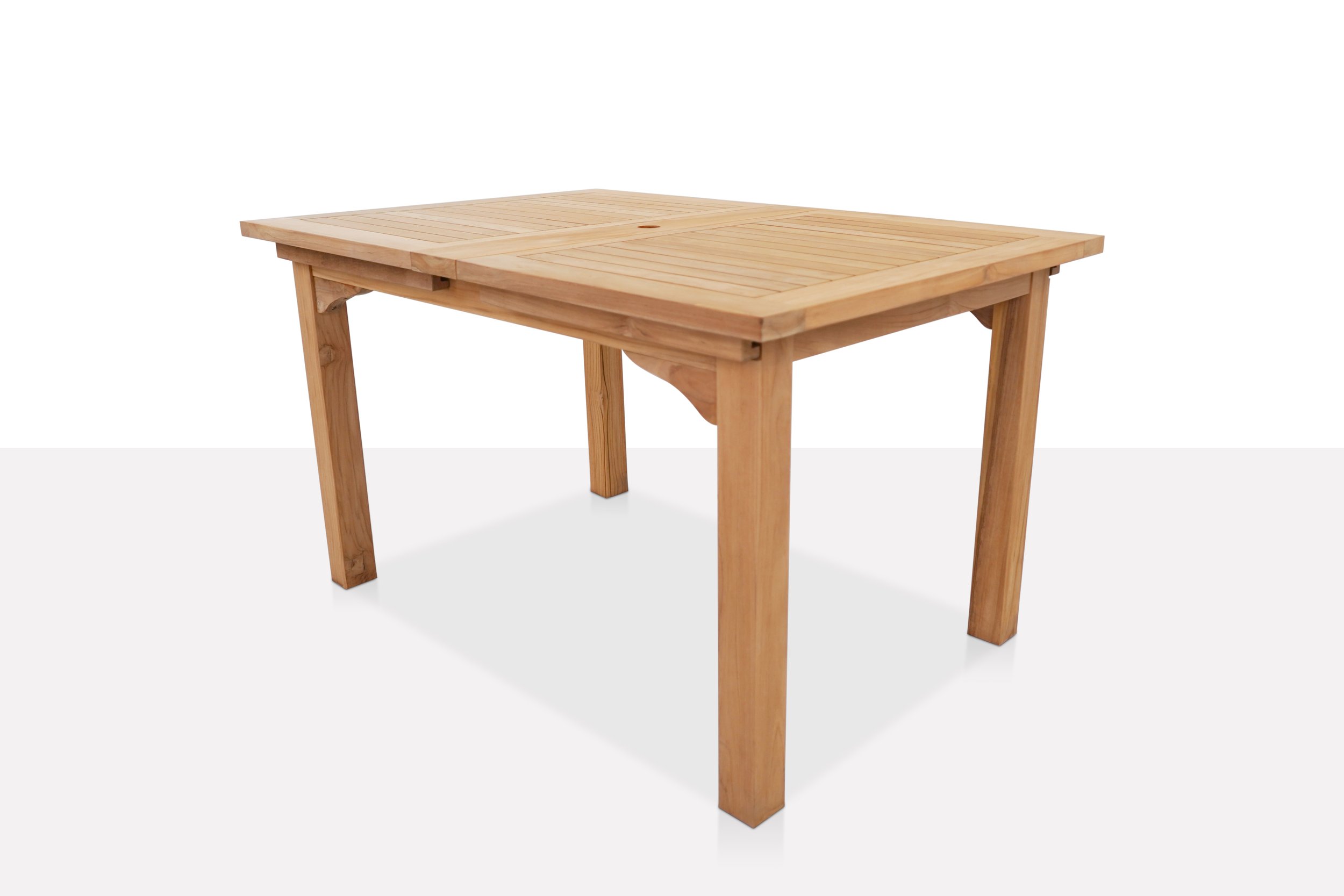 Cape Rectangle Double Extension Dining Table with Butterfly Leafs — TEAKMAN
