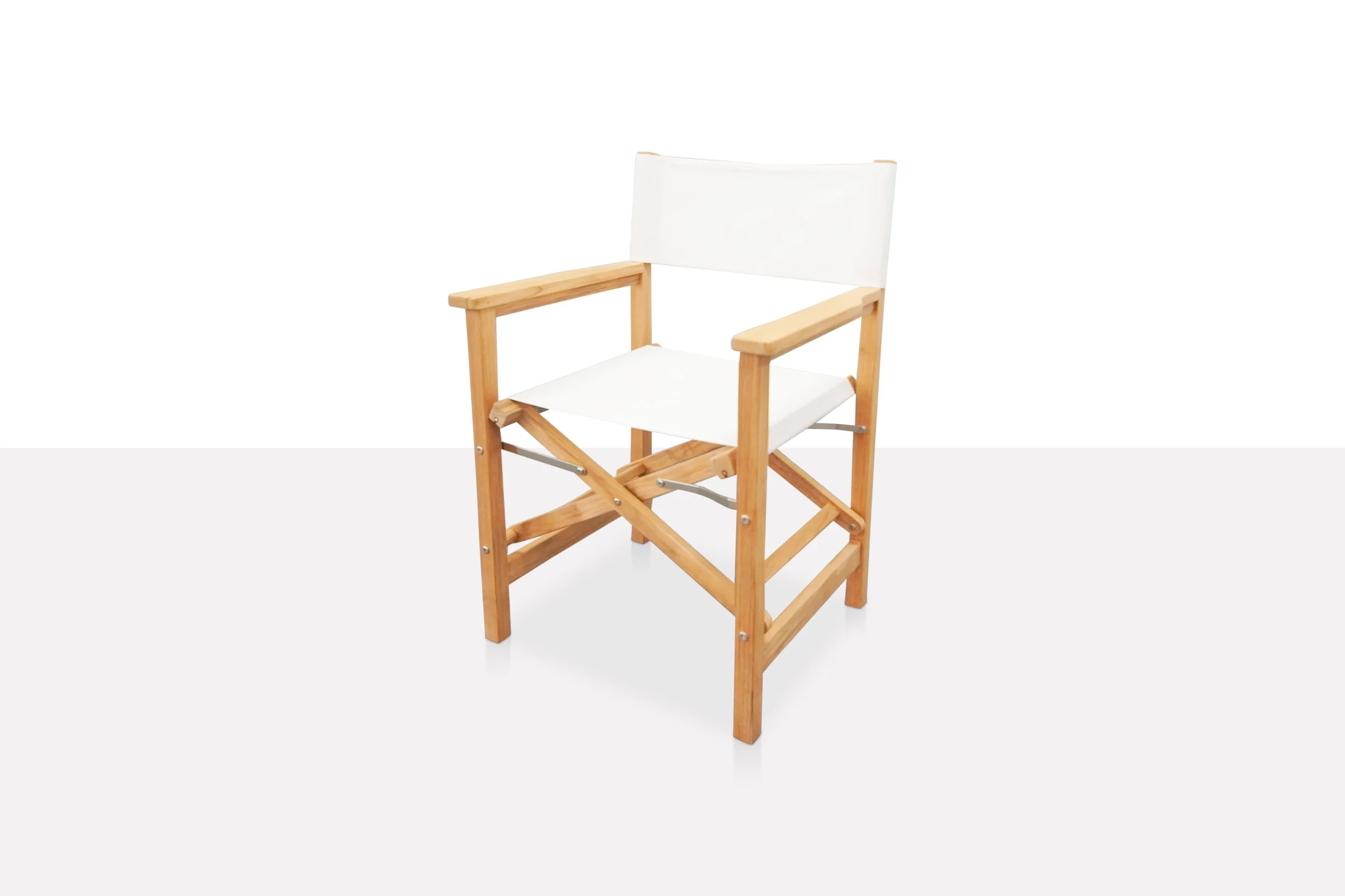 Ocean Directors Chair - White — TEAKMAN