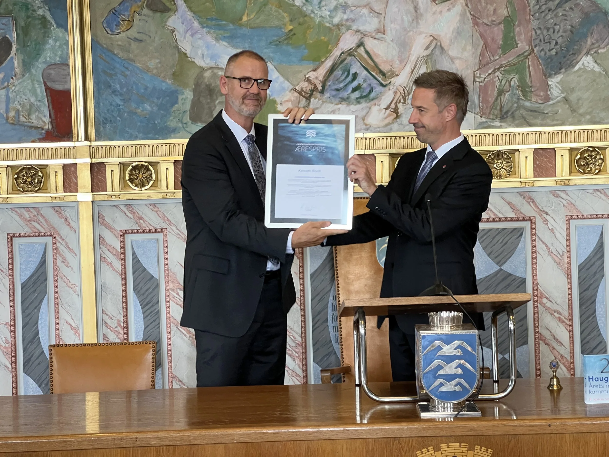 Haugesundkonferansens ærespris til Kenneth Bruvik — Maritimt Forum