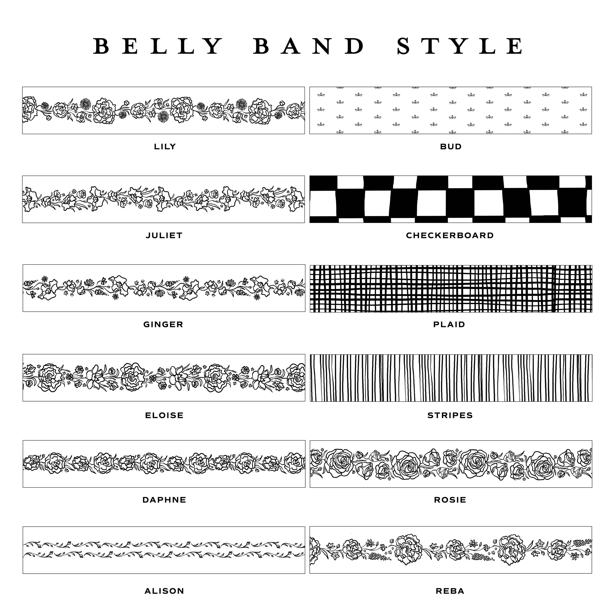 Semi-Custom Invitation Belly Bands — Paper Eliza