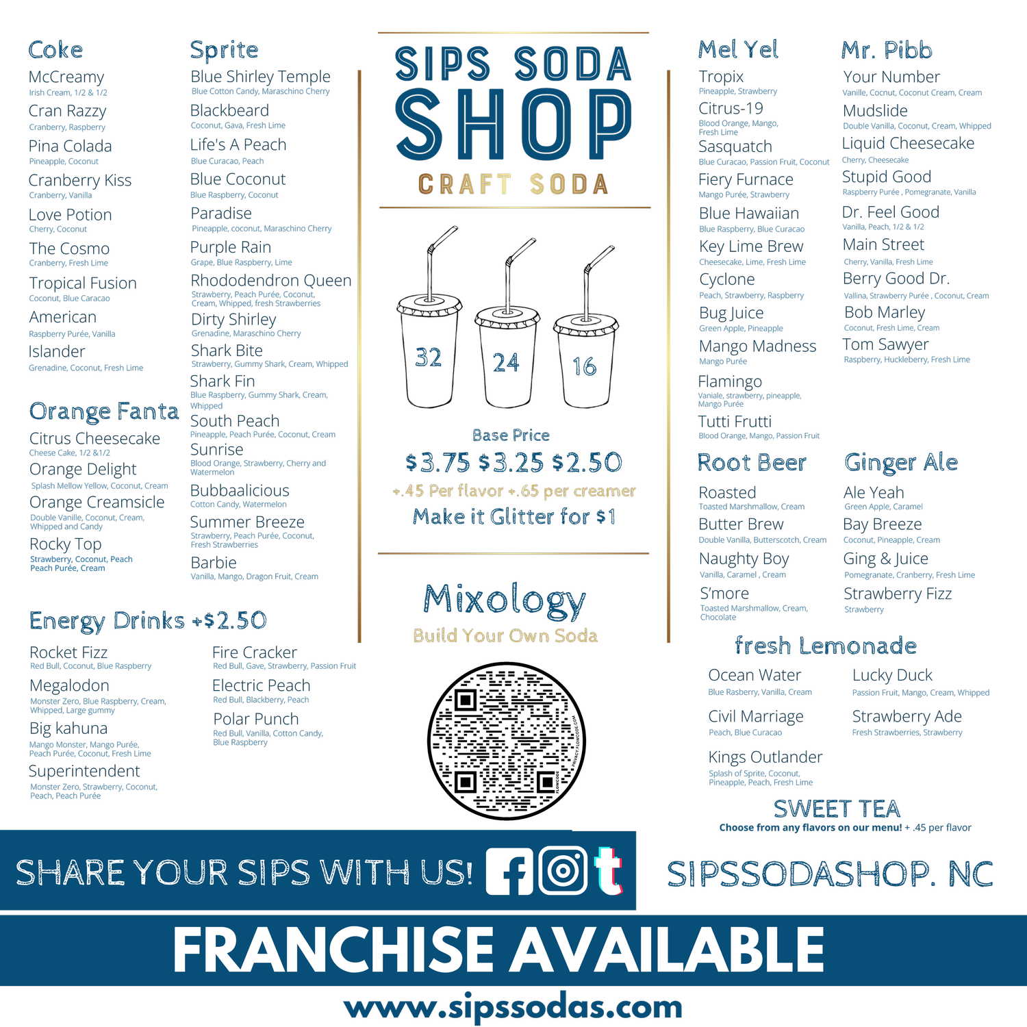 Menu — Sips Soda