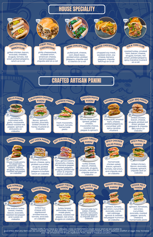 Menu — Cafe Square One