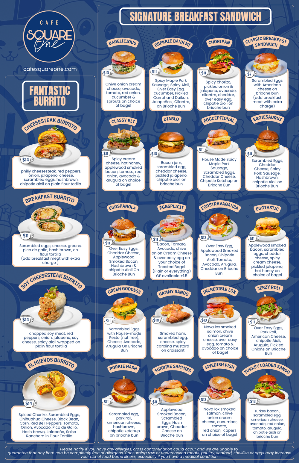 Menu — Cafe Square One