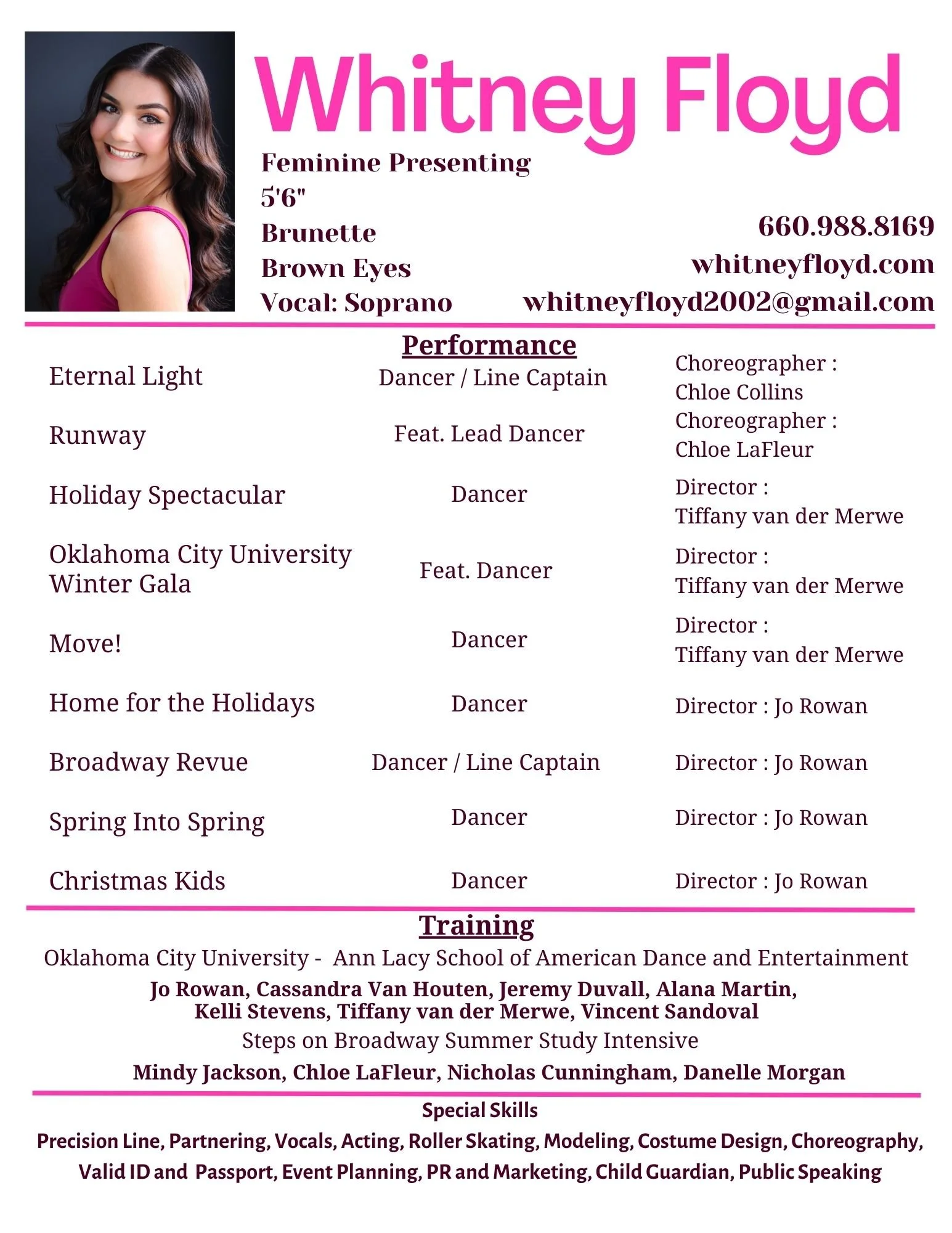 Resumes — Whitney Floyd