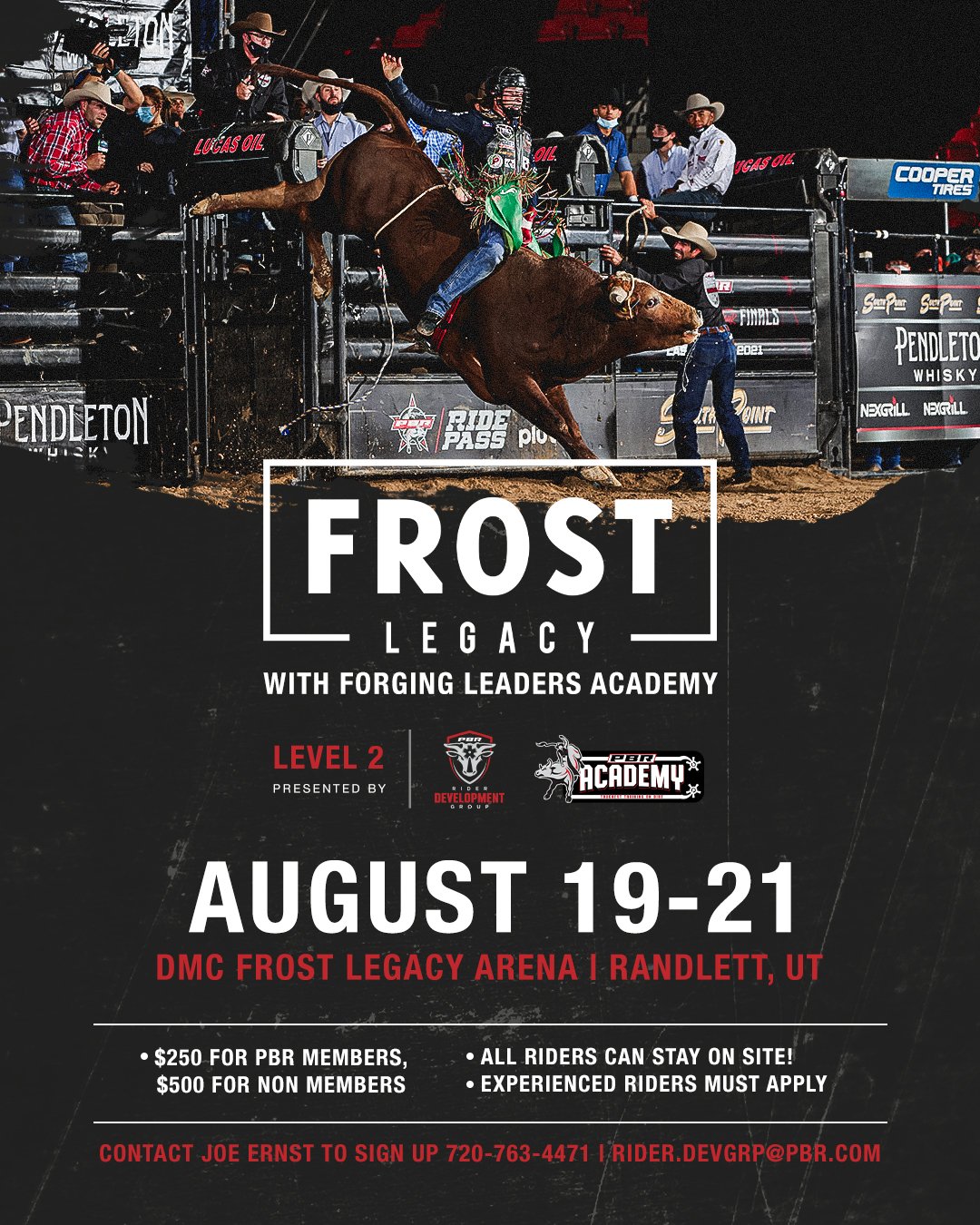 Frost Legacy Bull Riding Training Calendar – Upcoming Events — Joe Frost