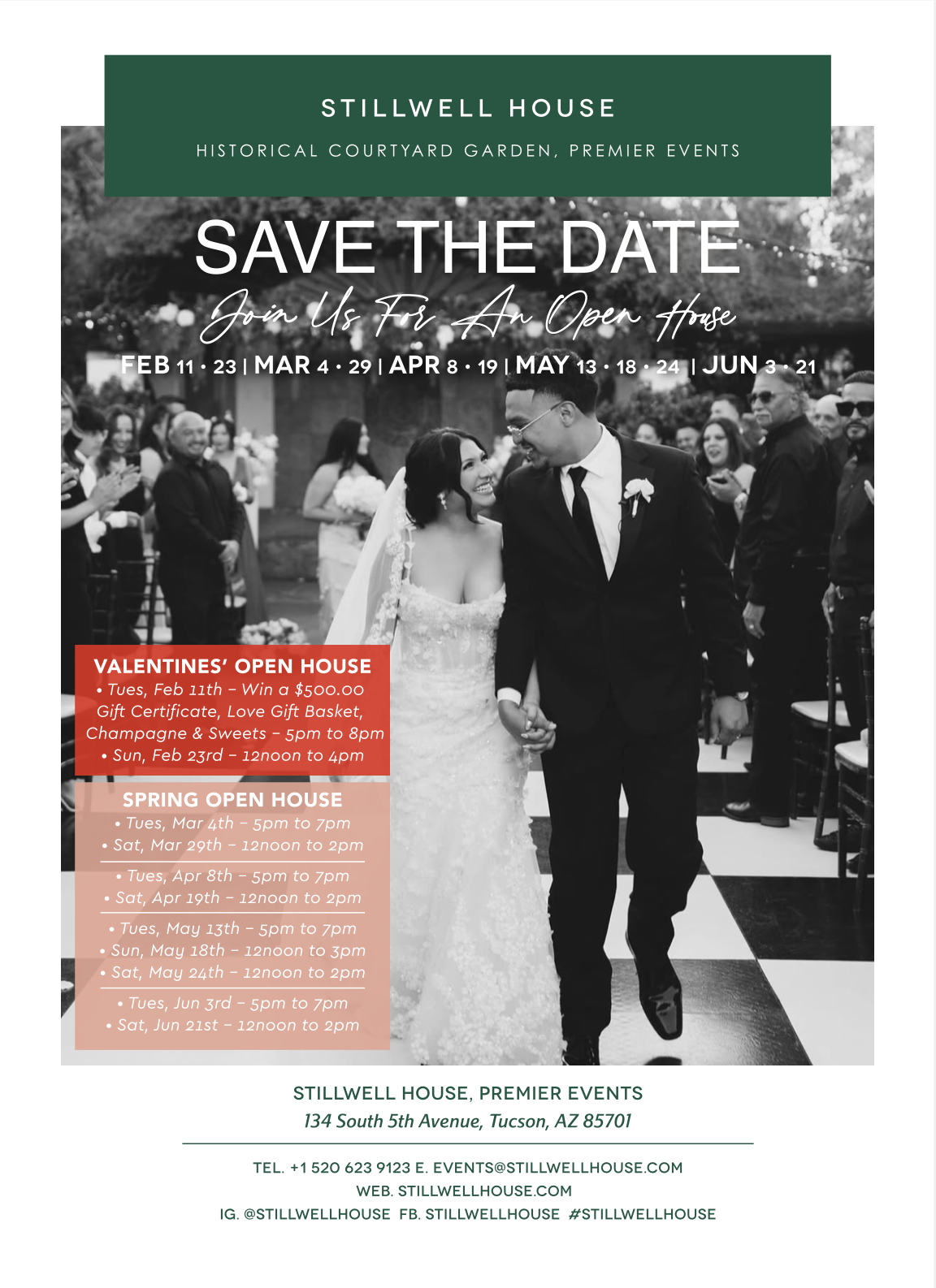 Upcoming Events — STILLWELL HOUSE