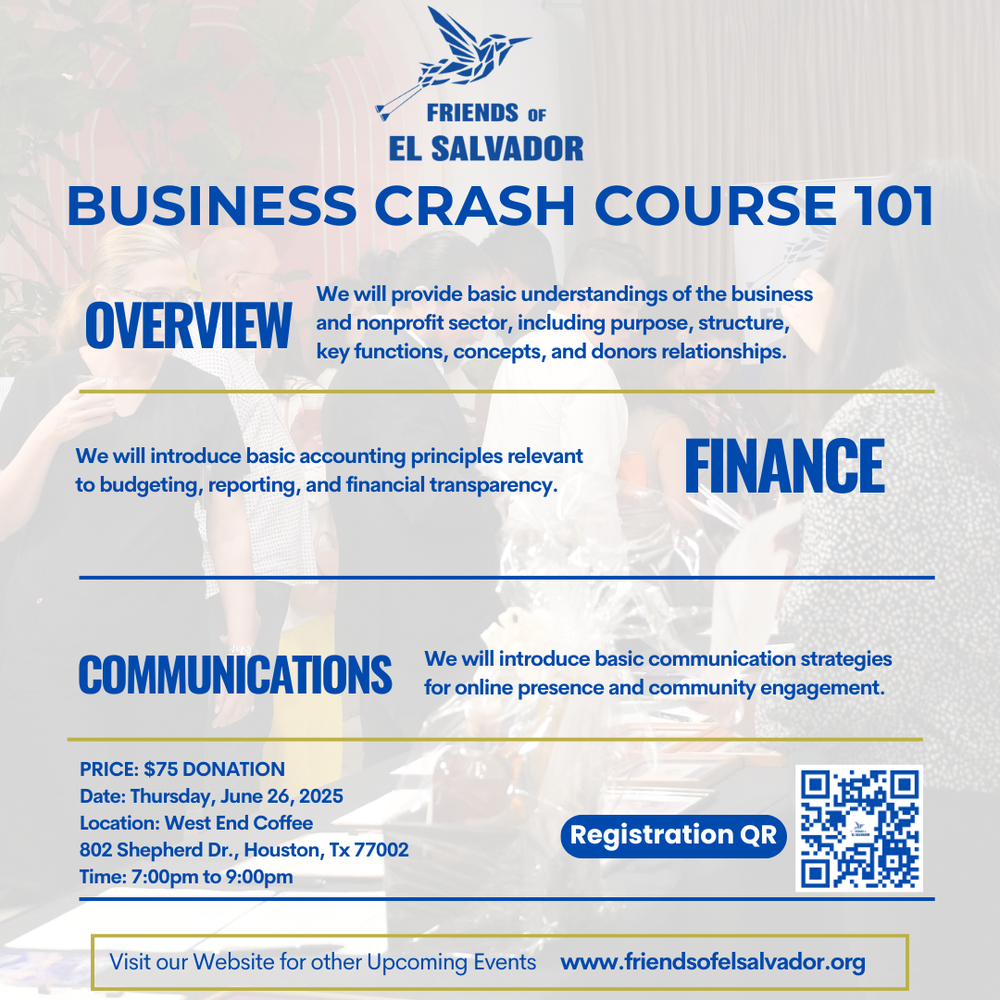 Business Crash Course 101 | Enhance your impact now — Friends of El ...