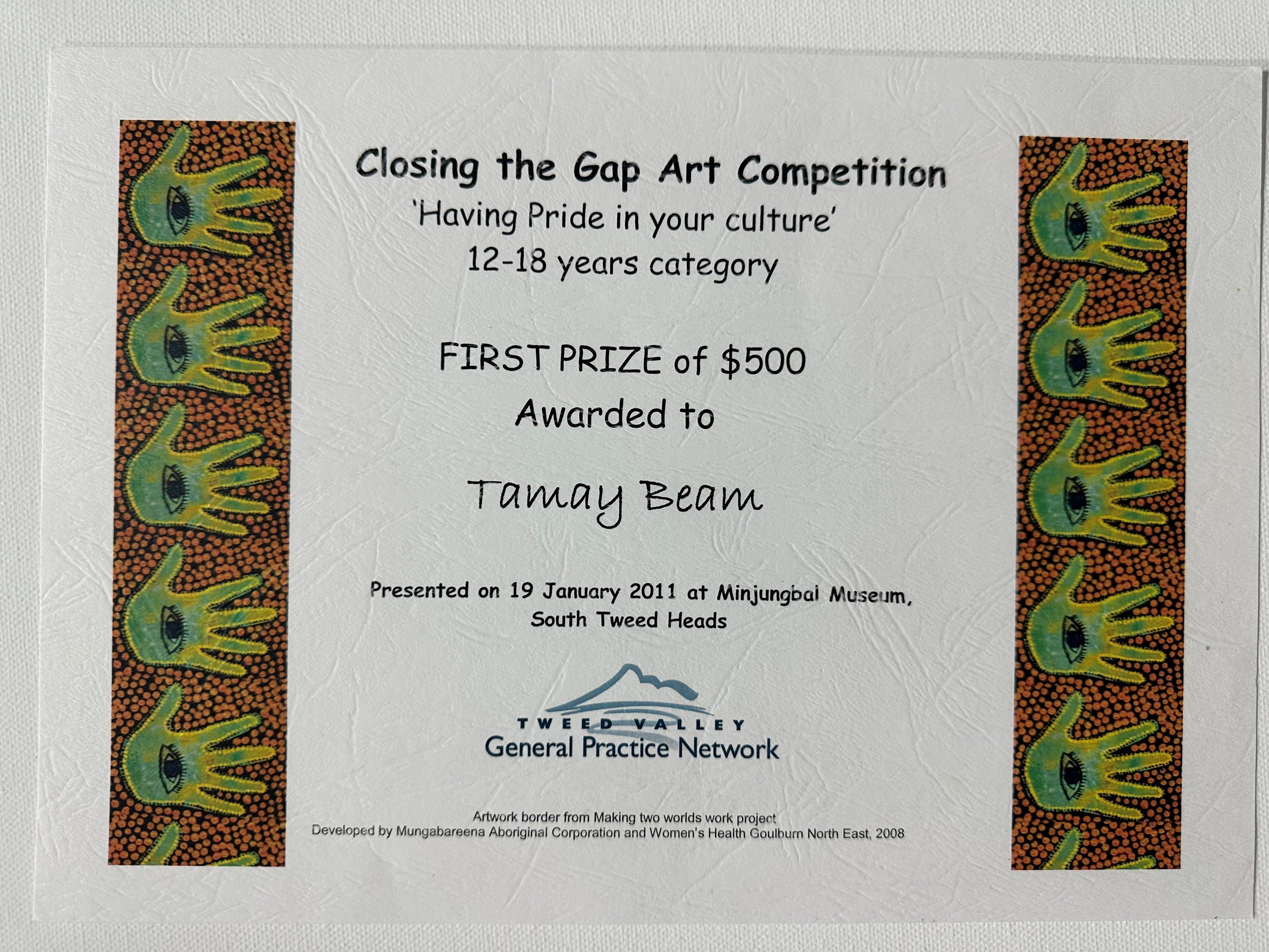 Contemporary Aboriginal Art Victoria - Tamay Beam Art