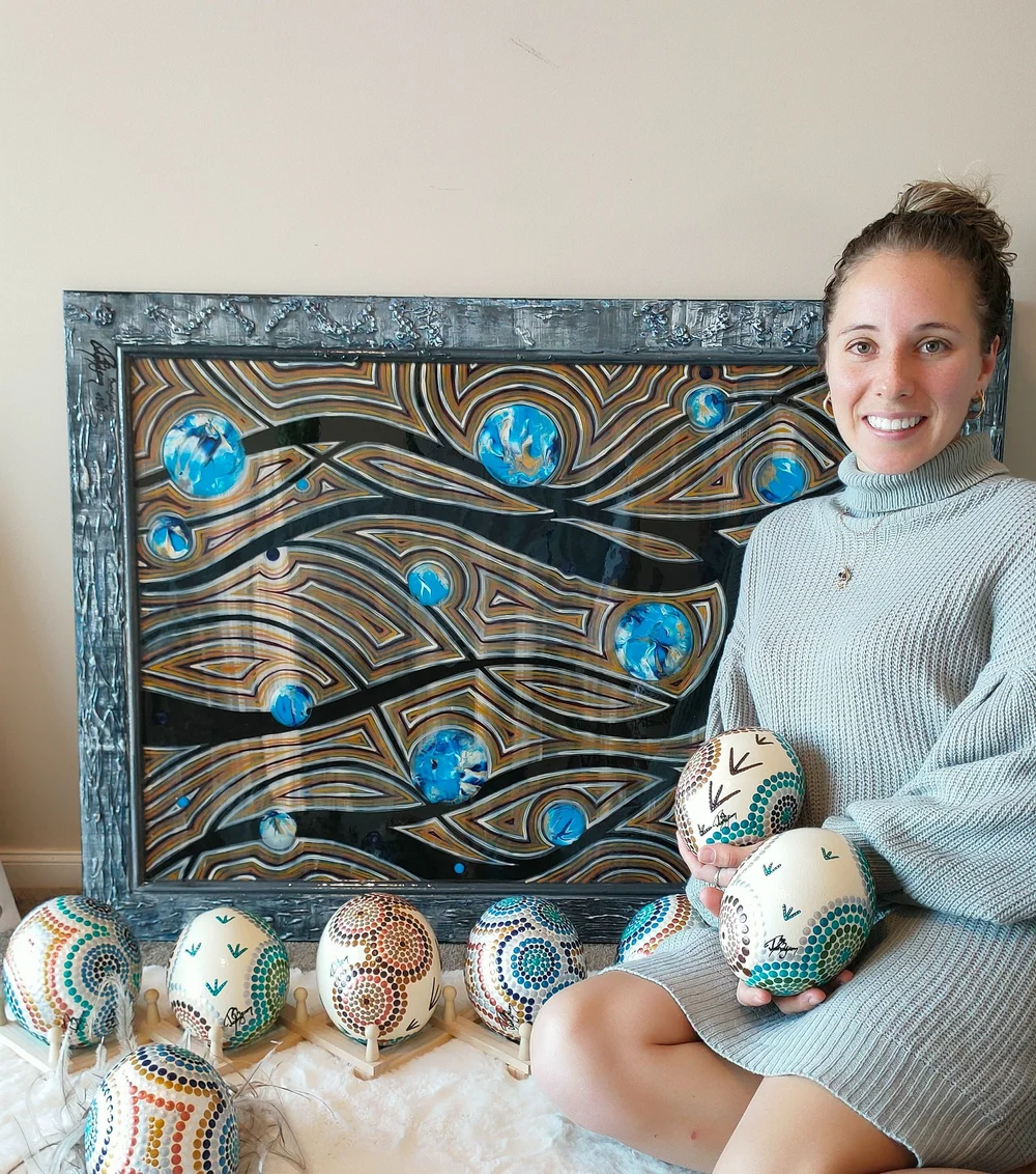 Contemporary Aboriginal Art Victoria - Tamay Beam Art