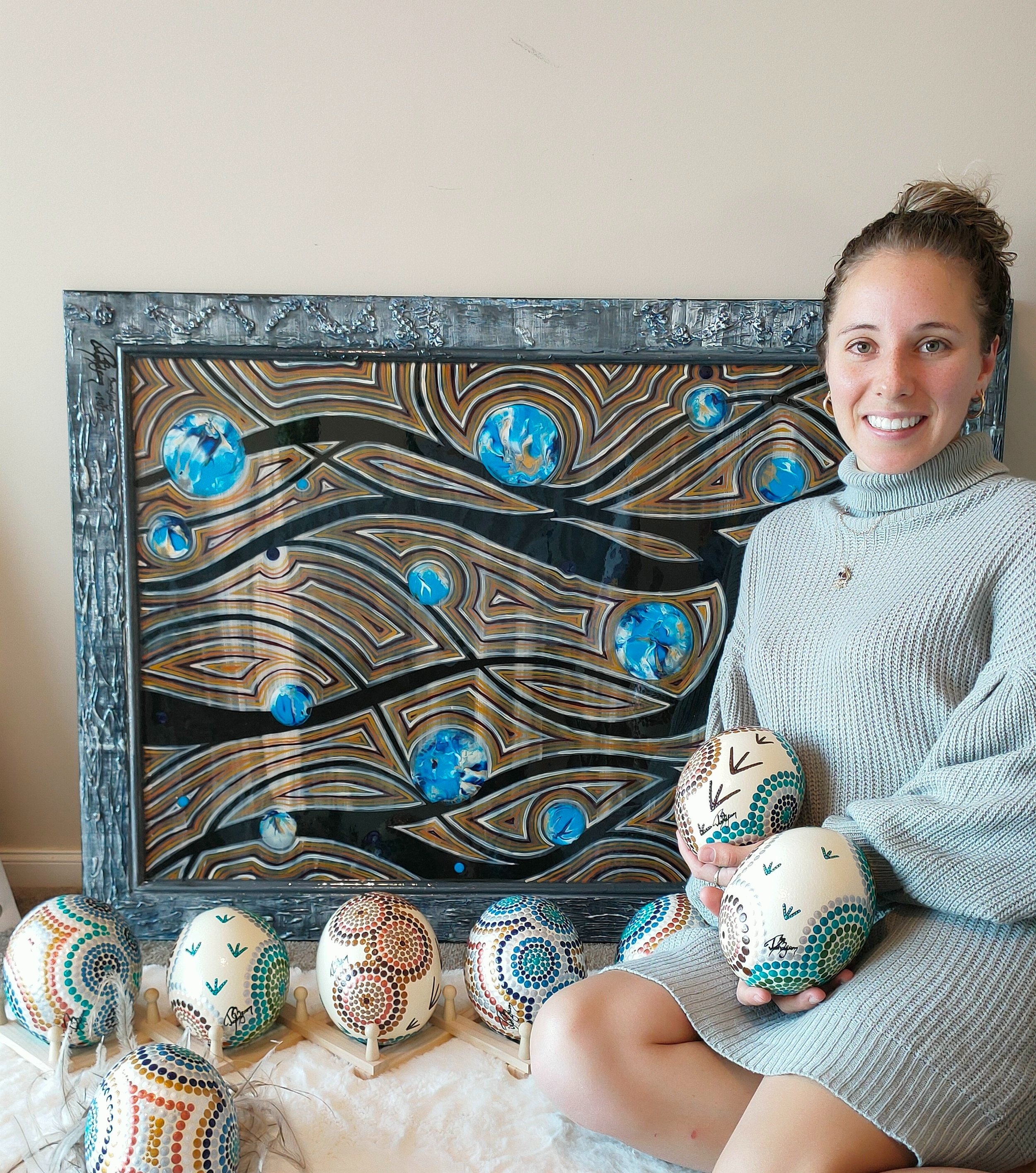 Contemporary Aboriginal Art Victoria - Tamay Beam Art