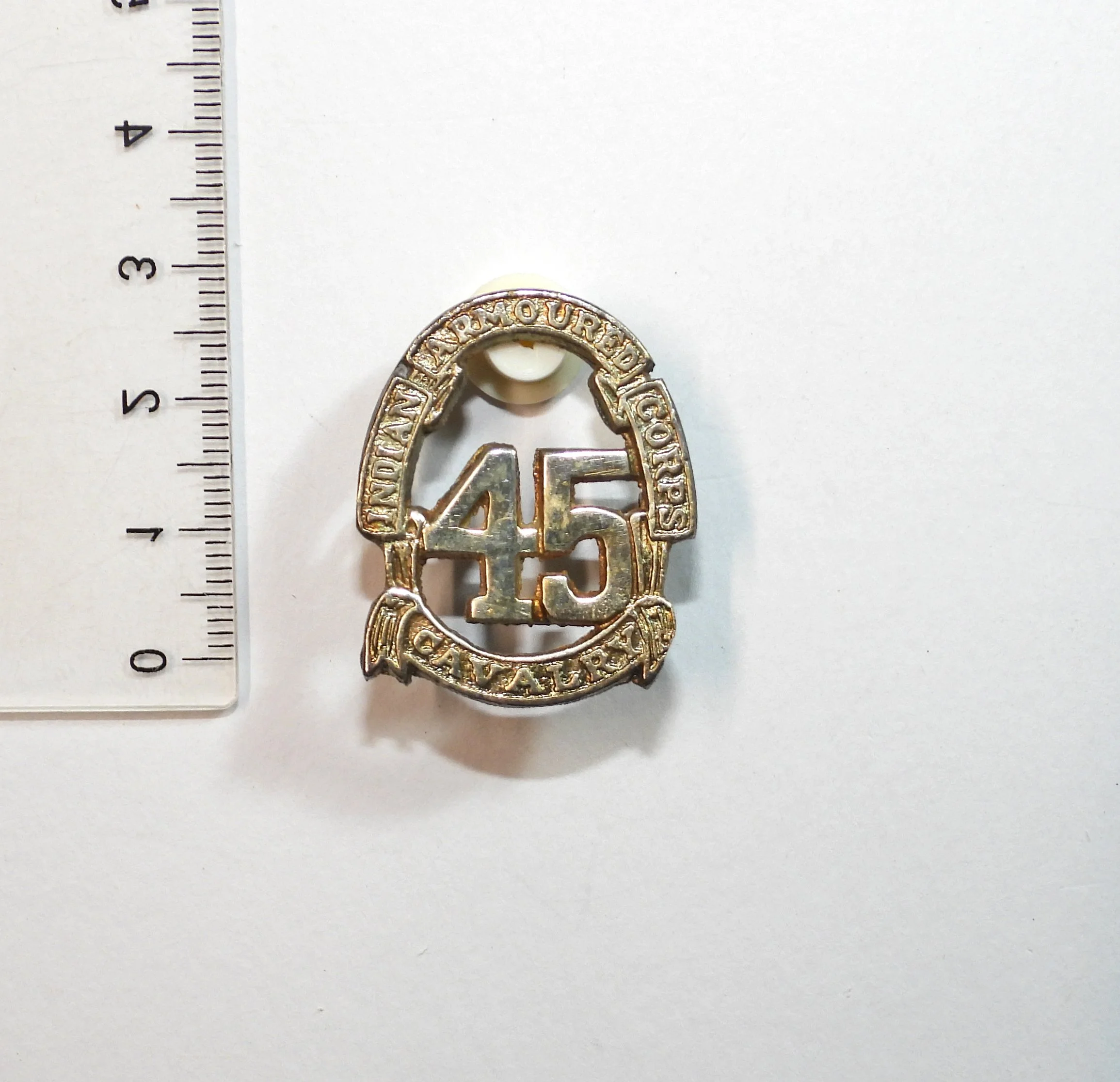 Indian Army 45th Cavalry Indian Armoured Corps cap badge - WW2 ...