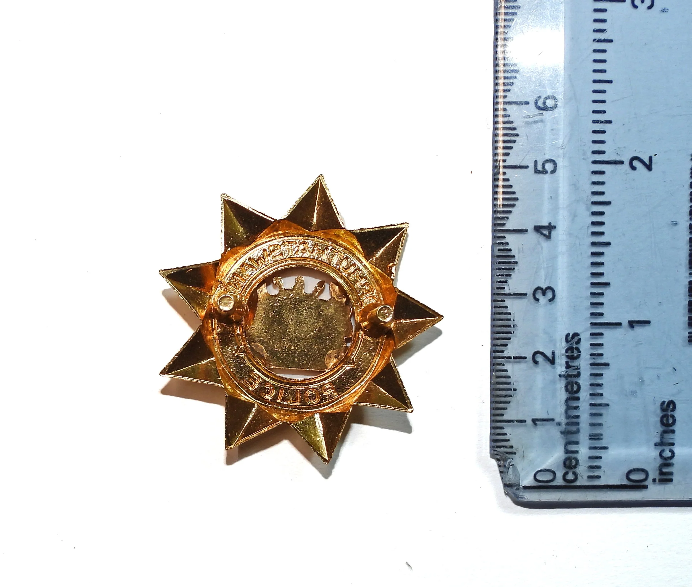 Cape Mounted Riflemen (colonial) cap badge and title badge, South ...