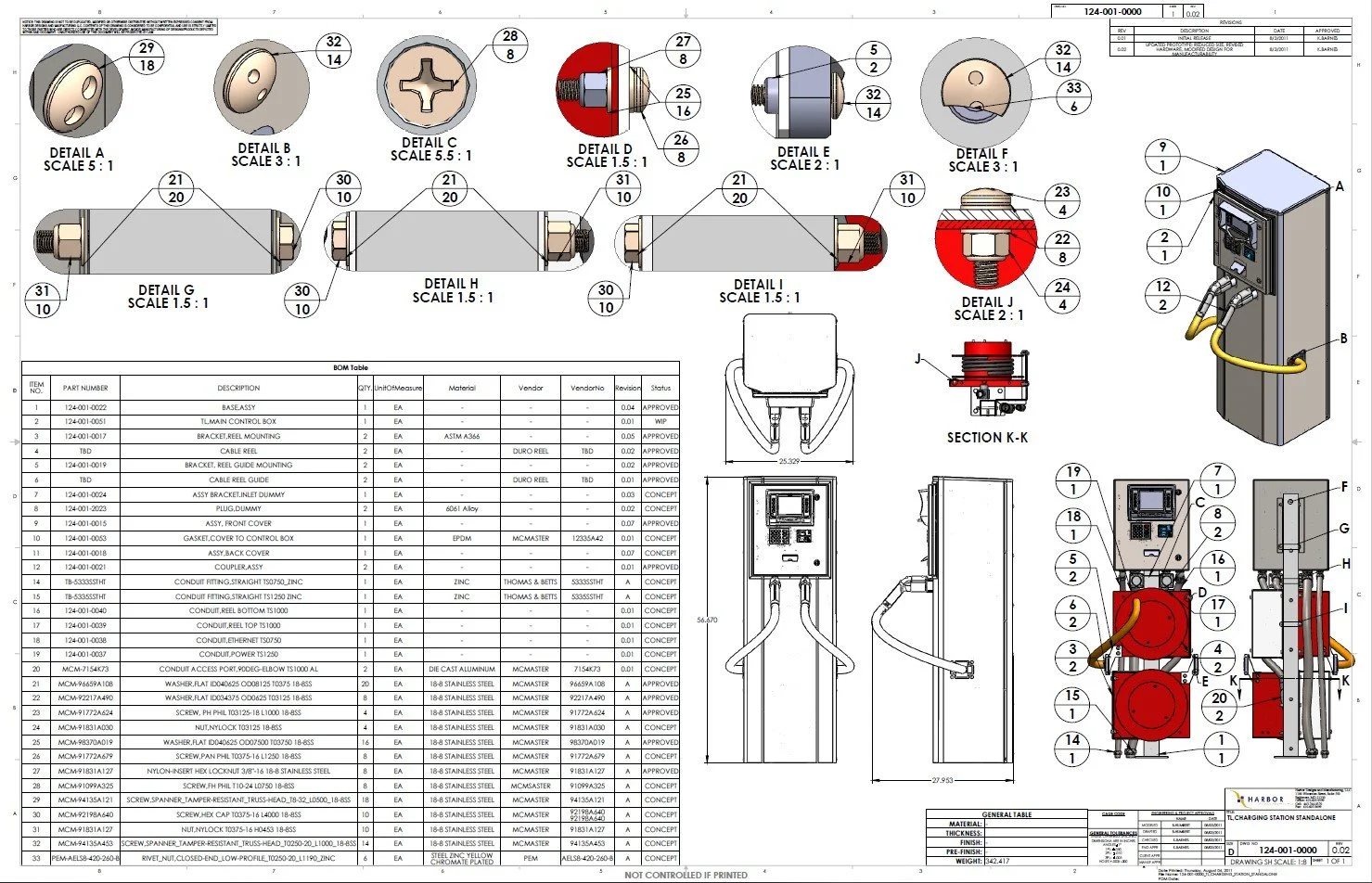 Level-2 EV Charging Station — Harbor Designs and Manufacturing