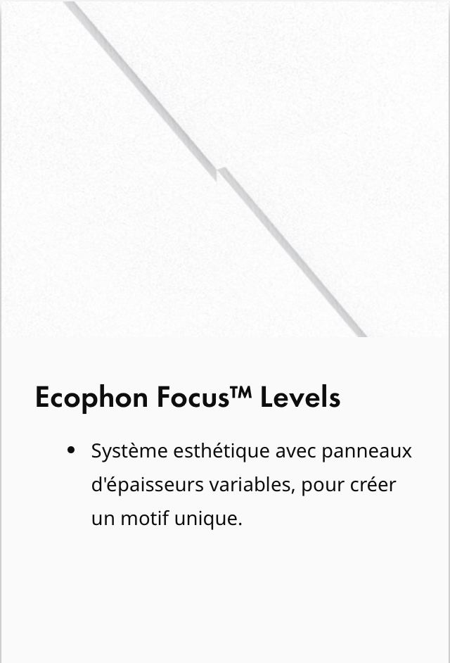 Système de Plafond Focus by Ecophon — dBLab | solution acoustique et ...