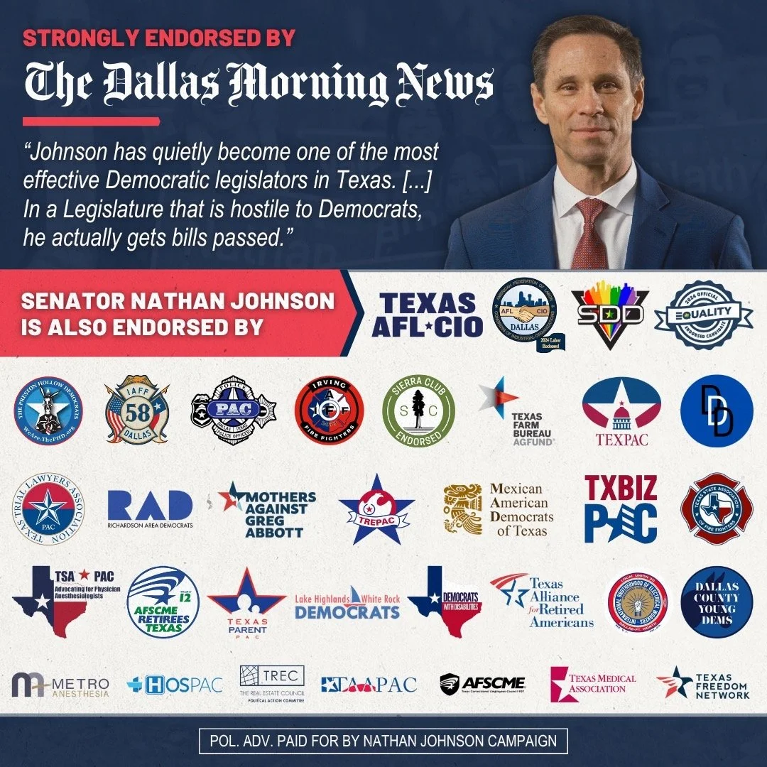 Senator Nathan Johnson | Texas Senator for SD16