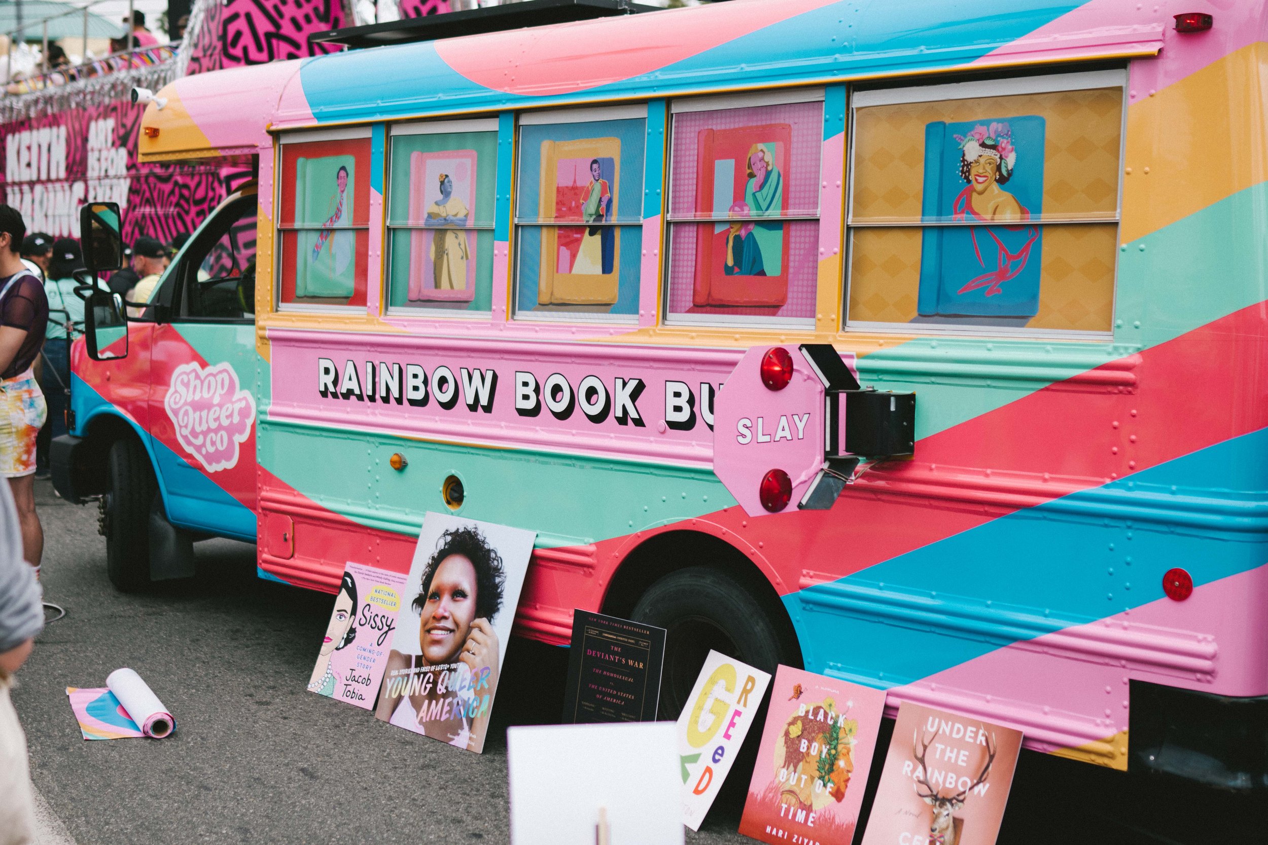 Rainbow Book Bus