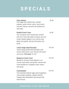 Menu — Glo's Cafe