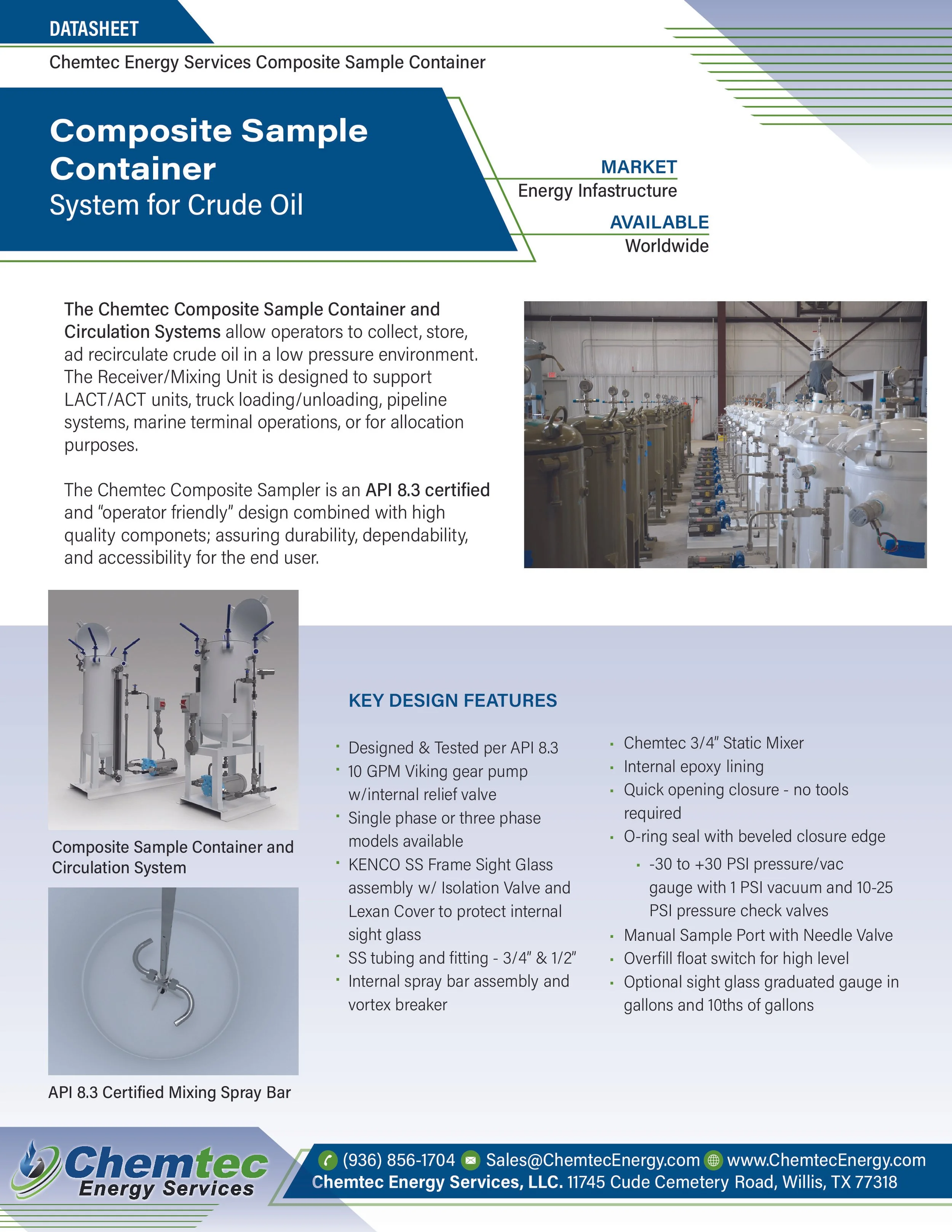 Composite Sample Container — Chemtec Energy Services