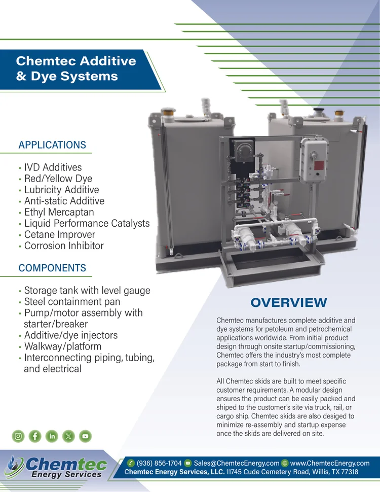 Additives and Dye Systems — Chemtec Energy Services