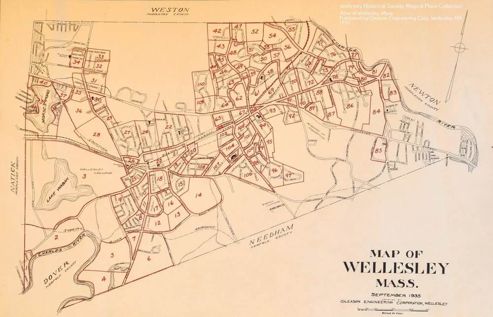 Atlases, Maps & Architectural Plans — Wellesley Historical Society