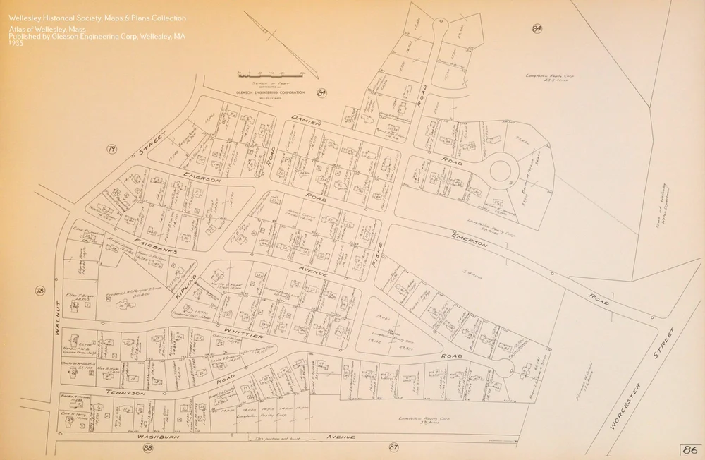 Atlases, Maps & Architectural Plans — Wellesley Historical Society