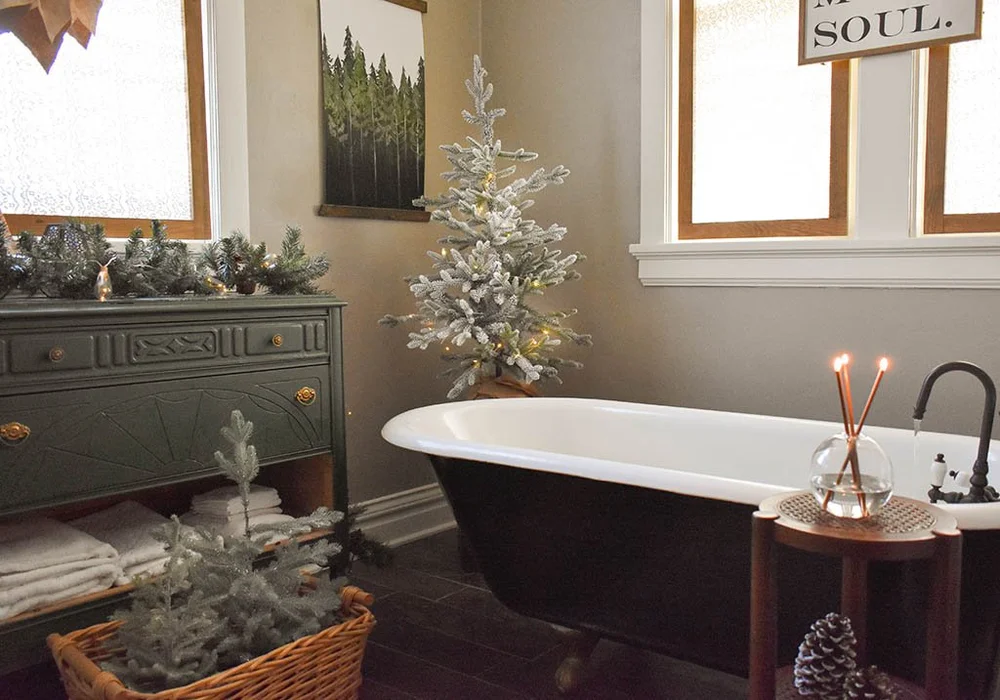 Magical Holiday Bathroom Tour — The Altered Abode - Interior Design