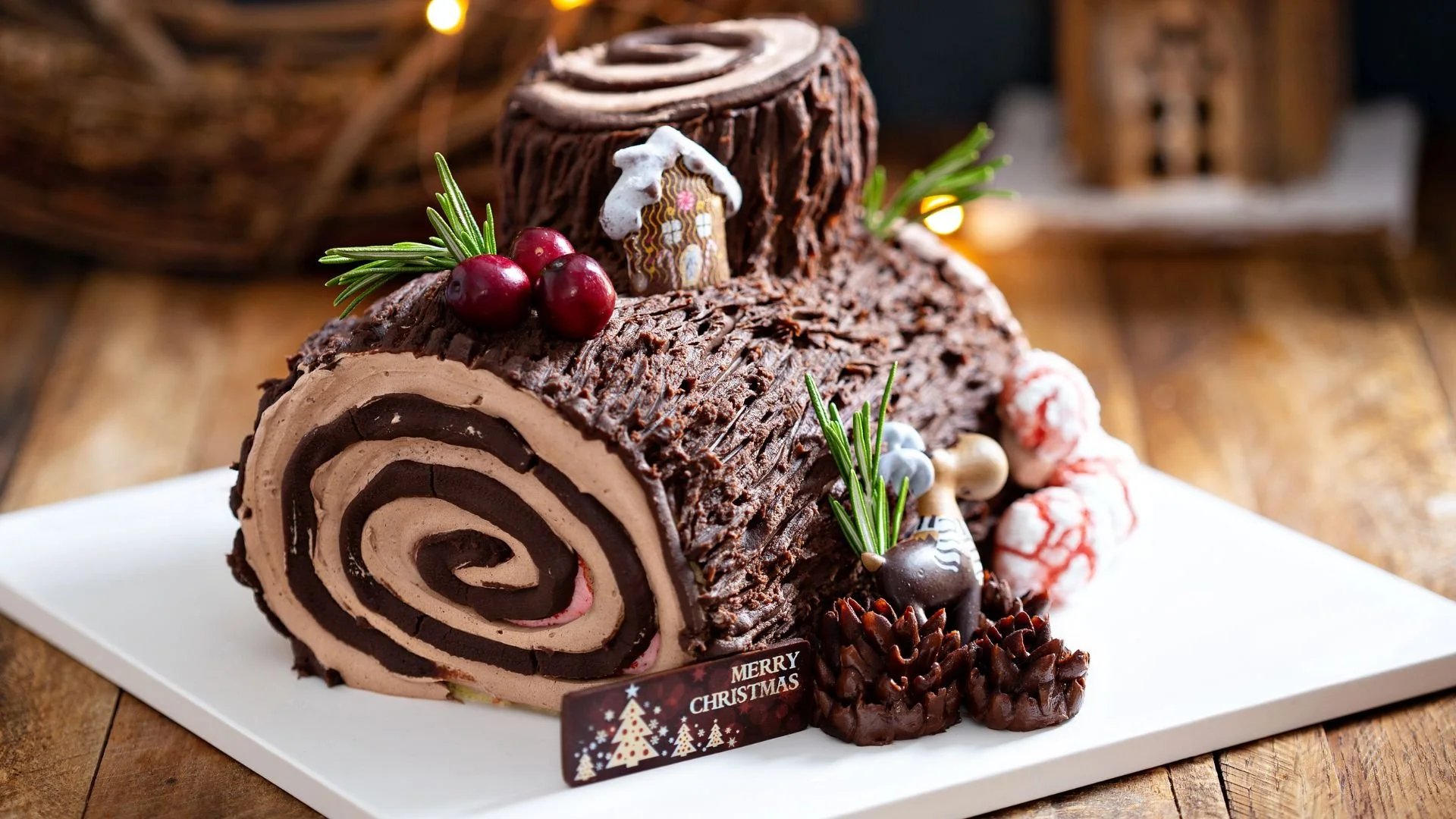 Yule Log Decoration