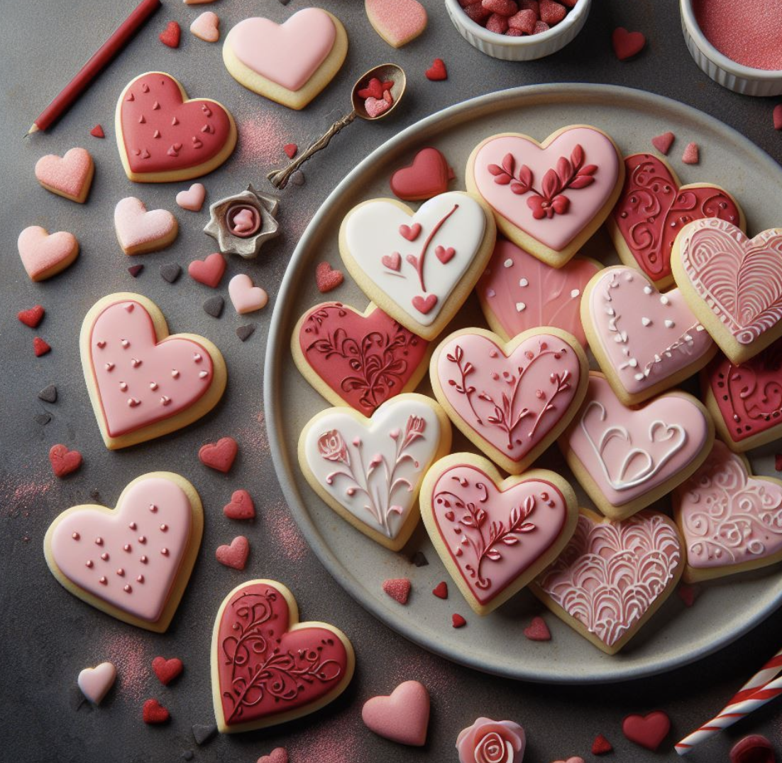 20+ Decorated Valentine's Day Cookie Designs