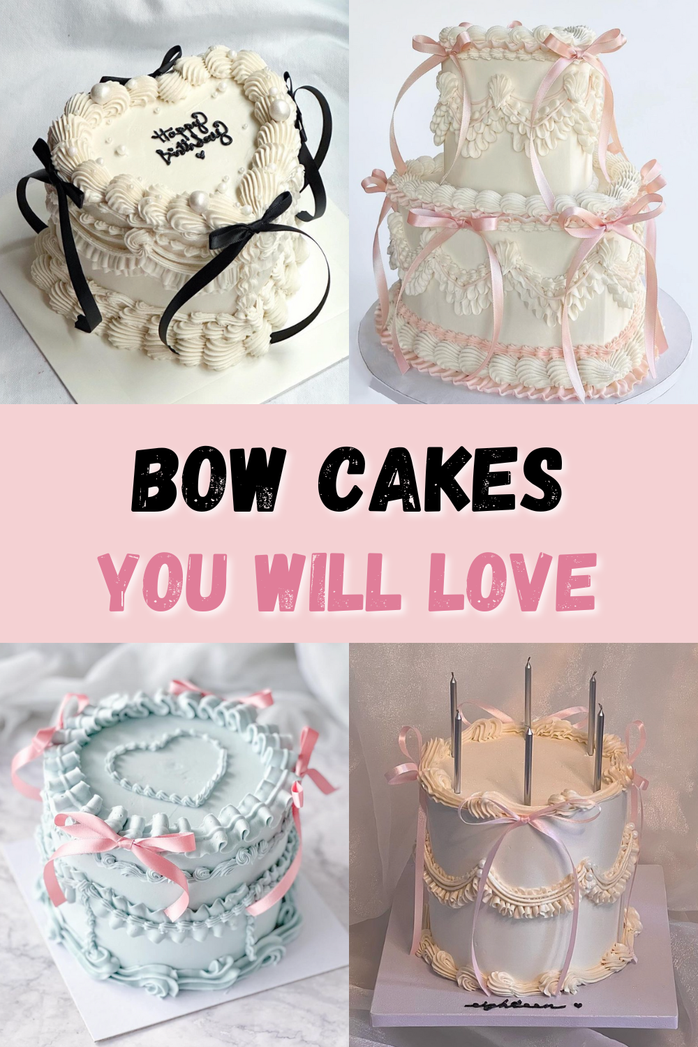 13 Beautiful Bow Cakes for the Perfect Coquette Party Theme