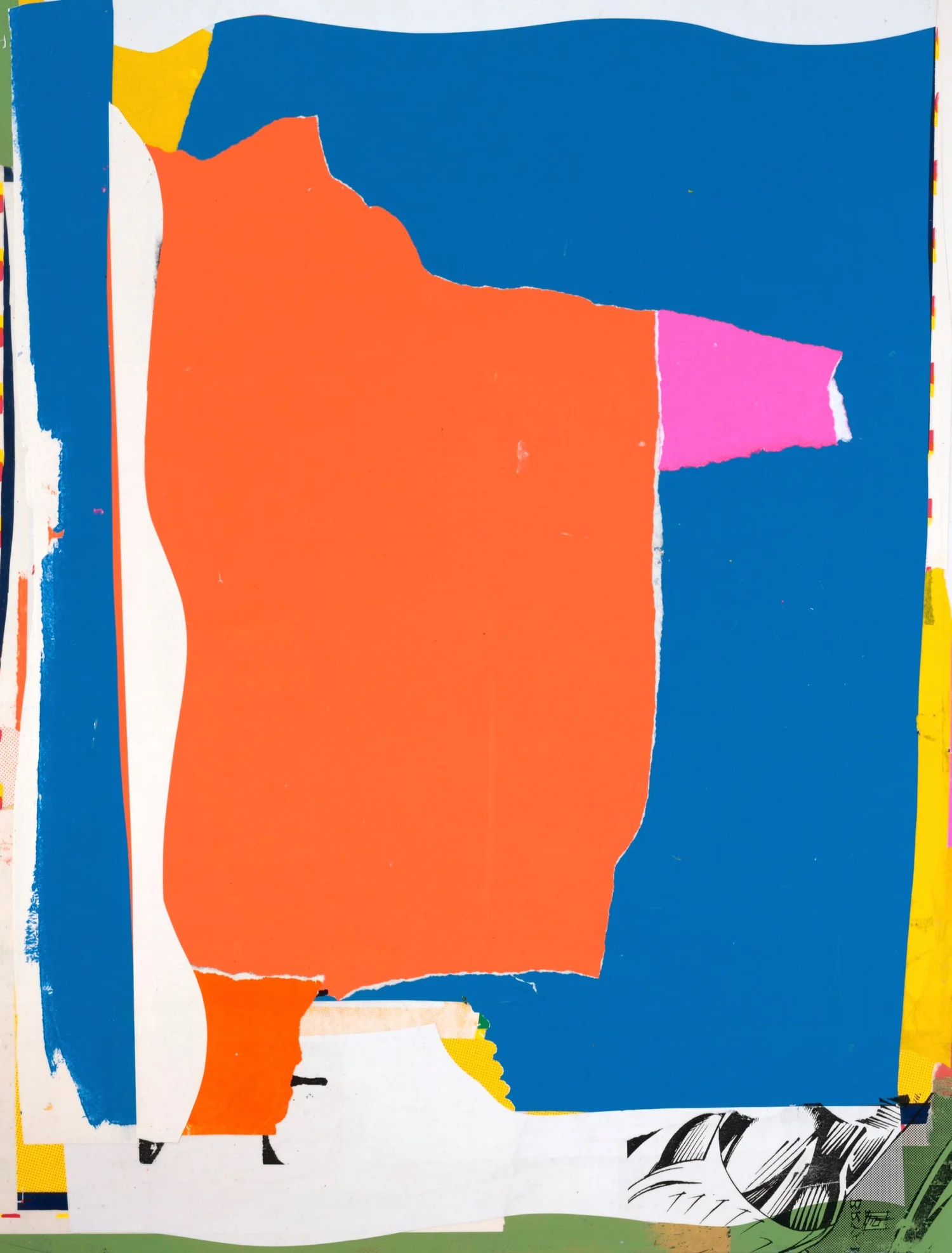 Modern collage art — Michael Cutlip-Abstract Contemporary paintings by ...