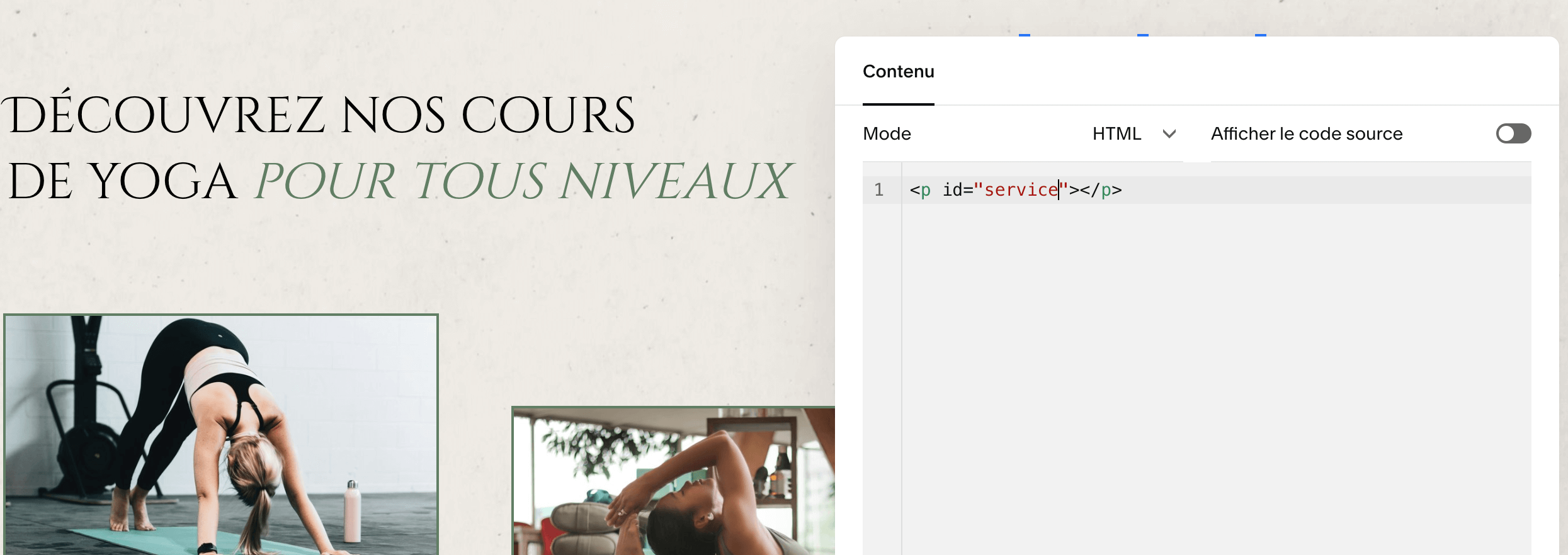 Comment mettre des liens d'ancrage dans ton site web Squarespace — Rachel Blouin Designer Web