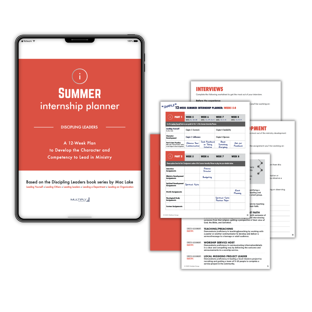 Summer Internship Planner — Multiply Group