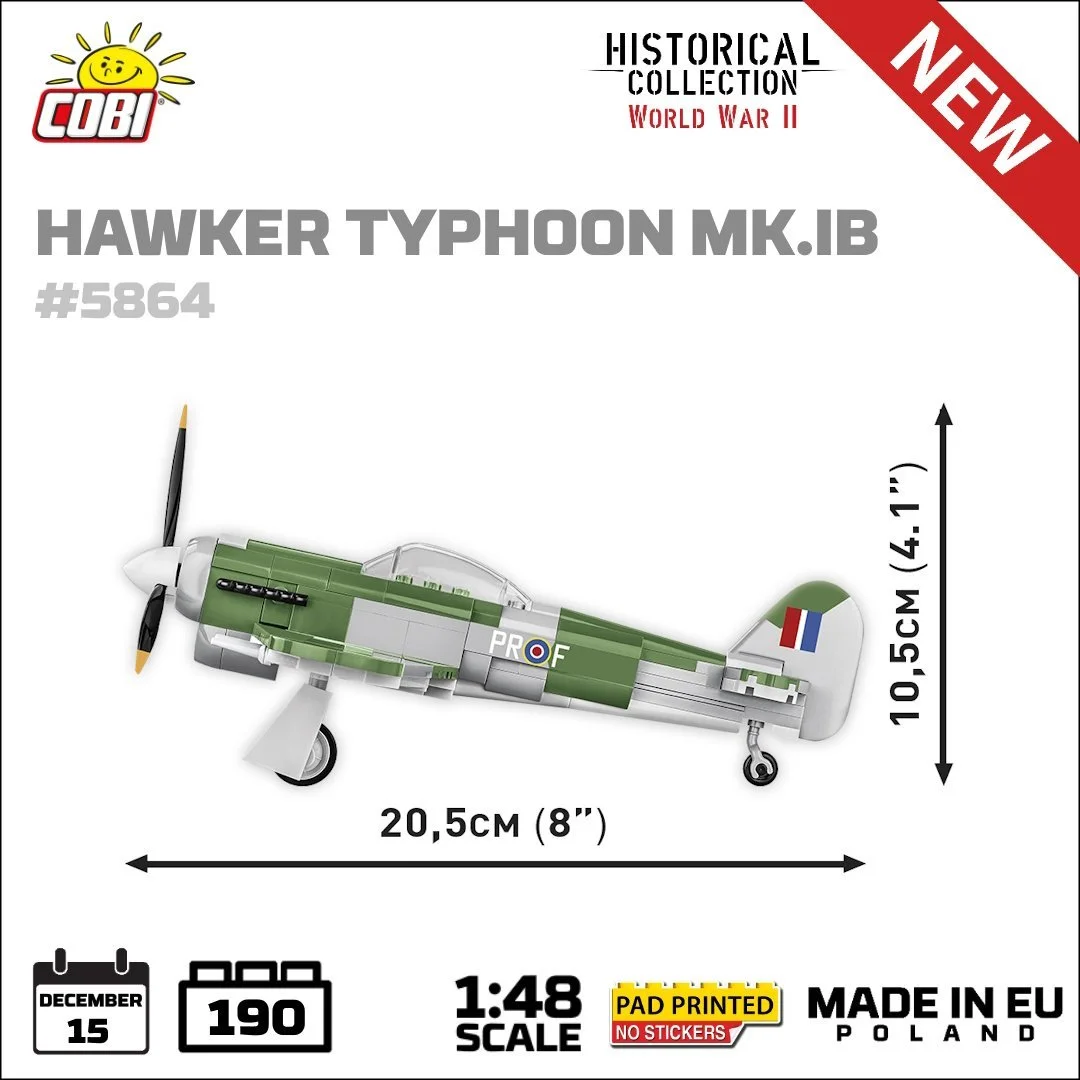 COBI Hawker Typhoon MK.IB Fighter/Bomber 1:48: Set #5864 — buildCOBI ...