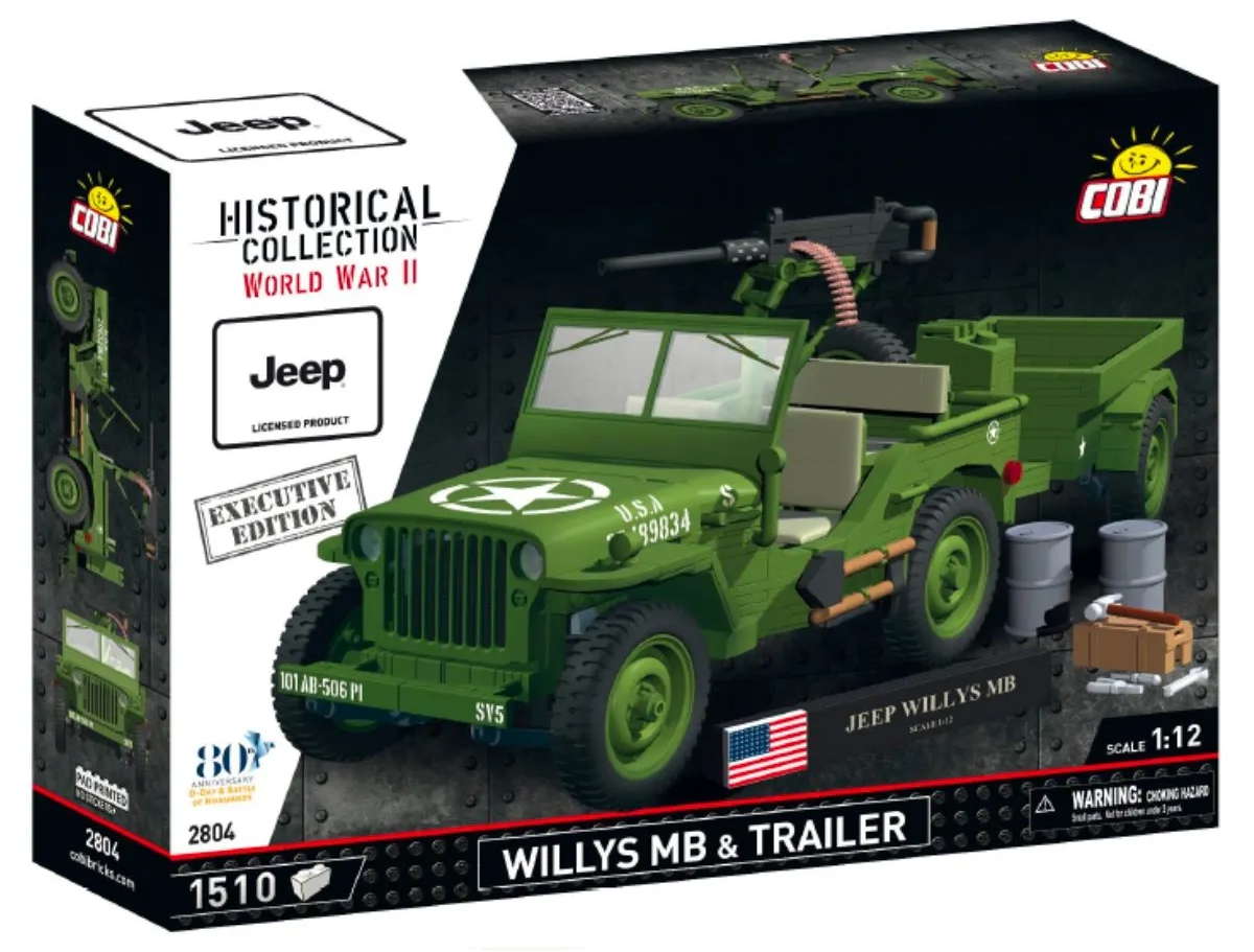 COBI Executive Edition Jeep Willys MB and Trailer | COBI Building Set ...