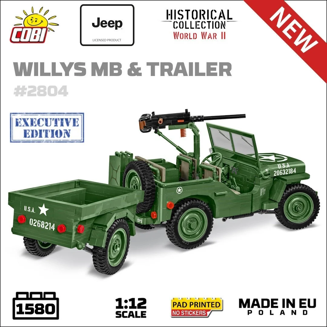 COBI Executive Edition Jeep Willys MB and Trailer | COBI Building Set ...