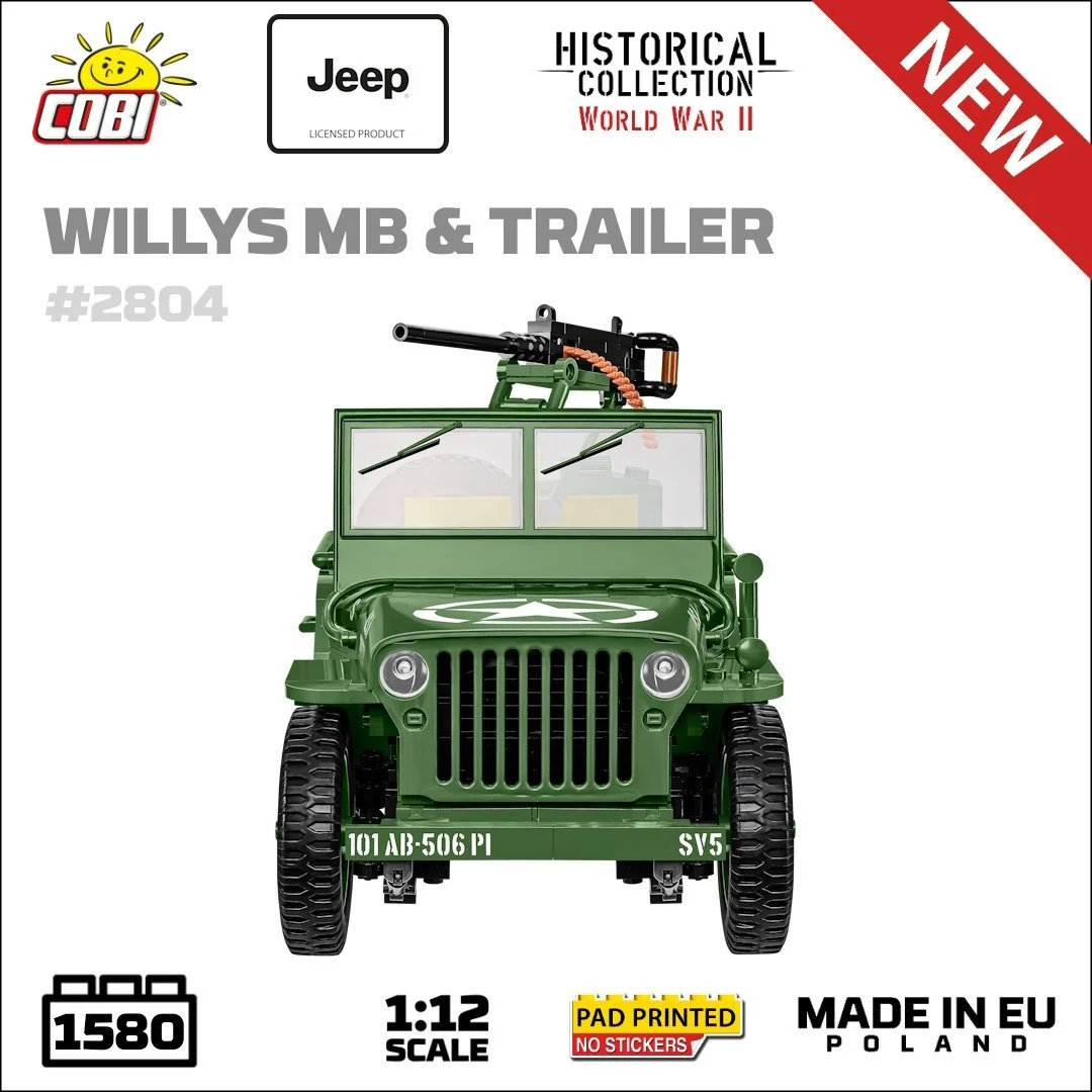 COBI Executive Edition Jeep Willys MB and Trailer | COBI Building Set ...