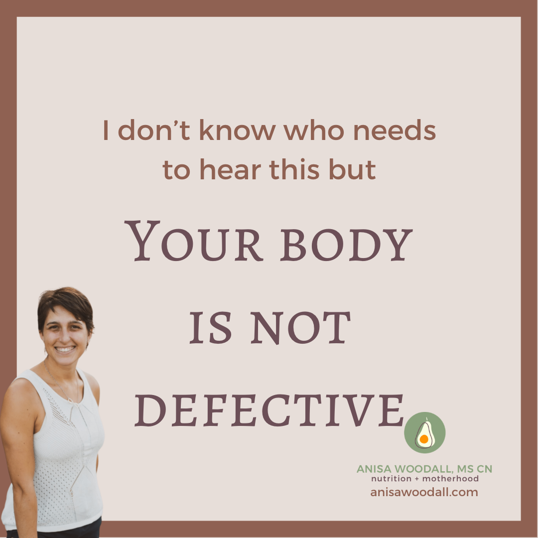 Your body is not defective — Resilient Health LLC.