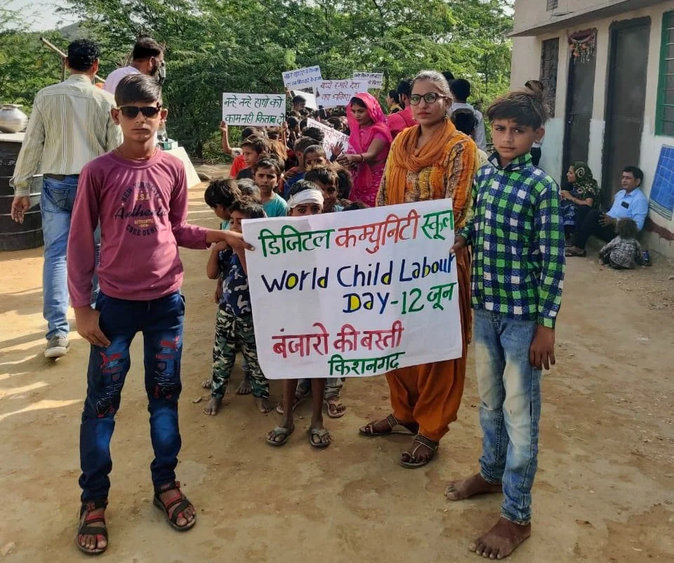 Children of Digital Community School unite against child labour — Bindi ...