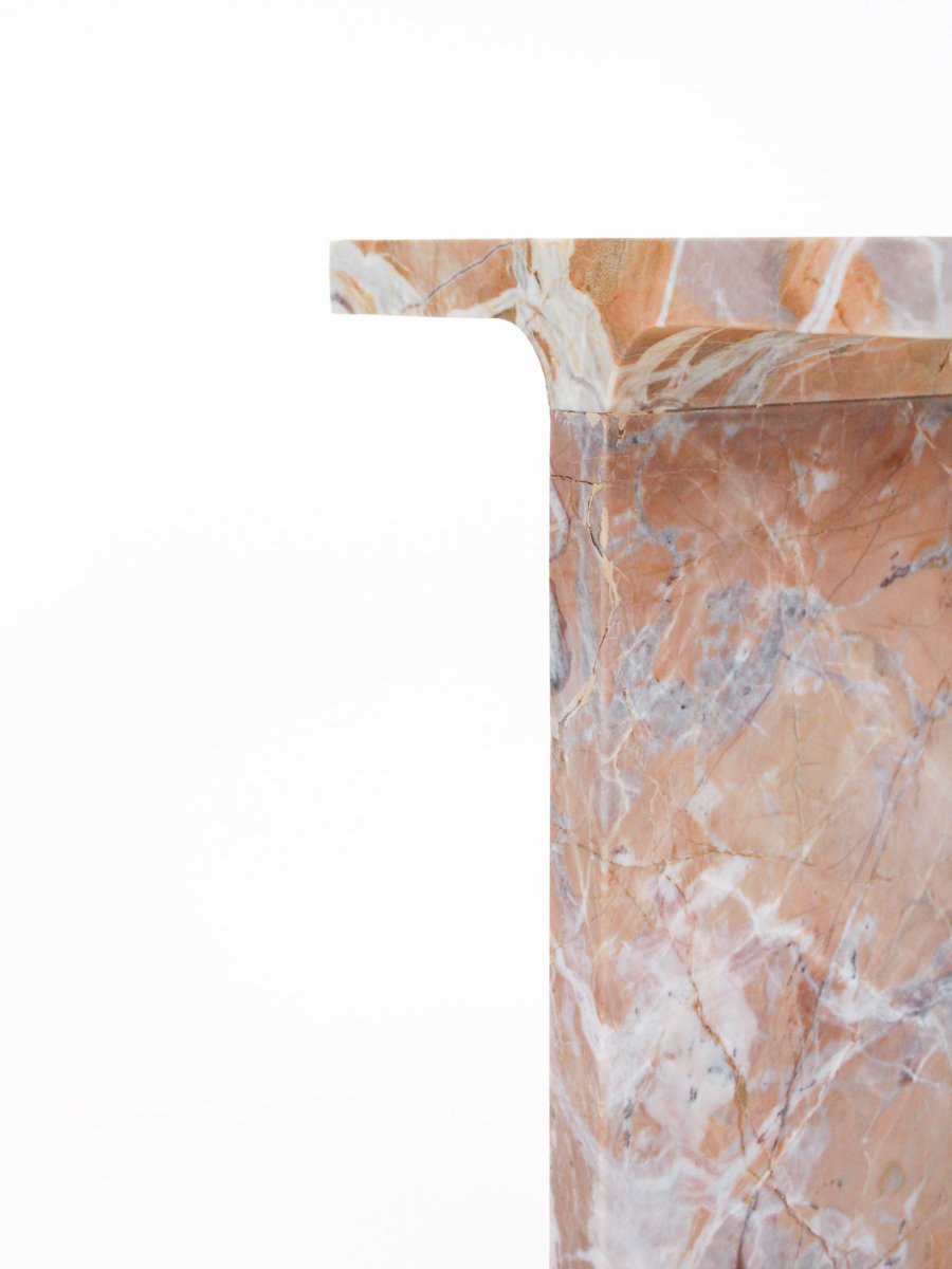 The I-Beam Marble Side Table by Curated Furnishings: Elevate Your Space ...