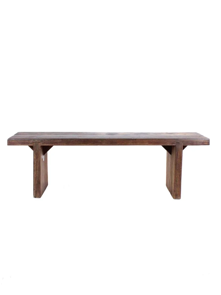 Reclaimed Slab Bench — Curated Furnishings