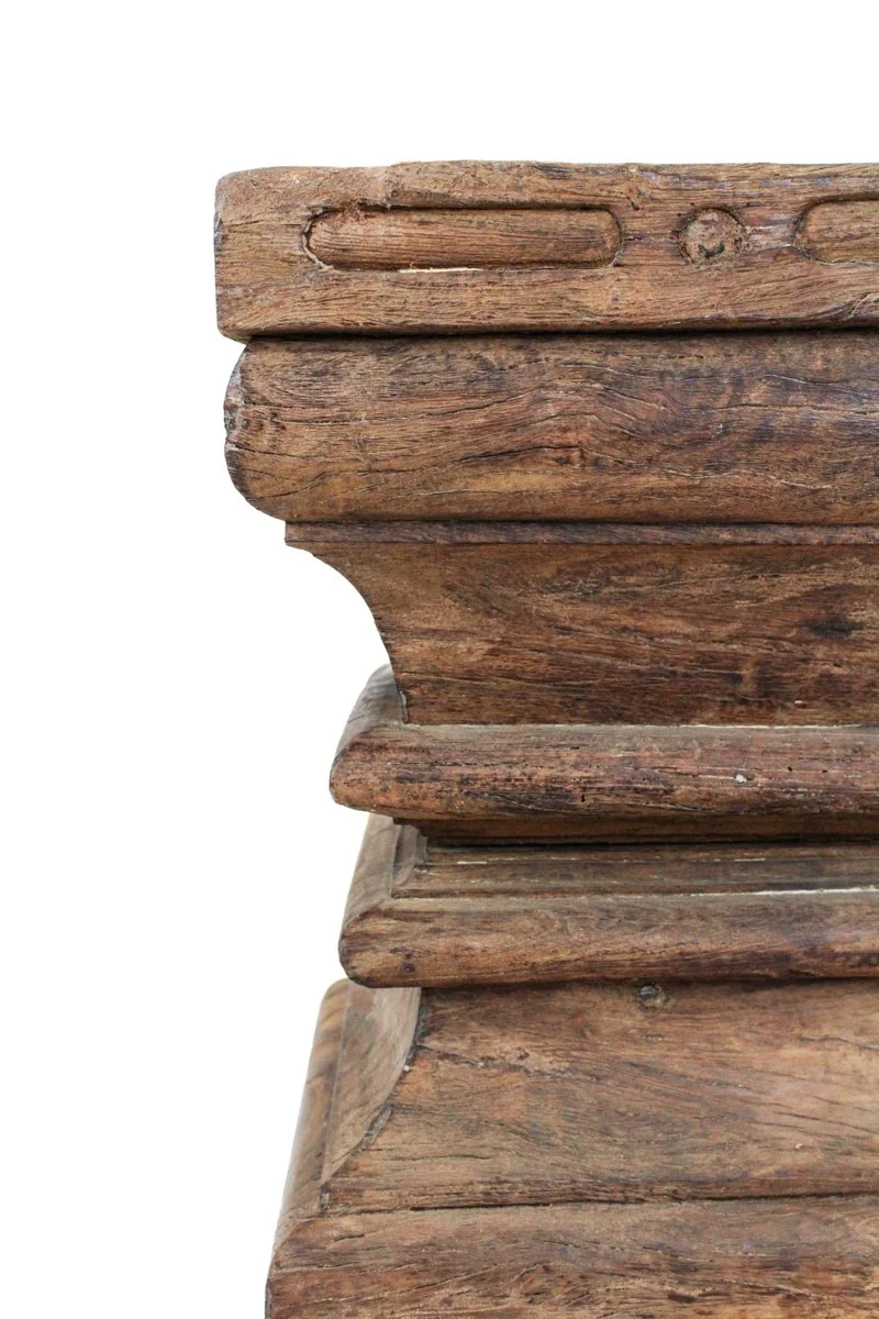 Vintage Pillar Stool — Curated Furnishings