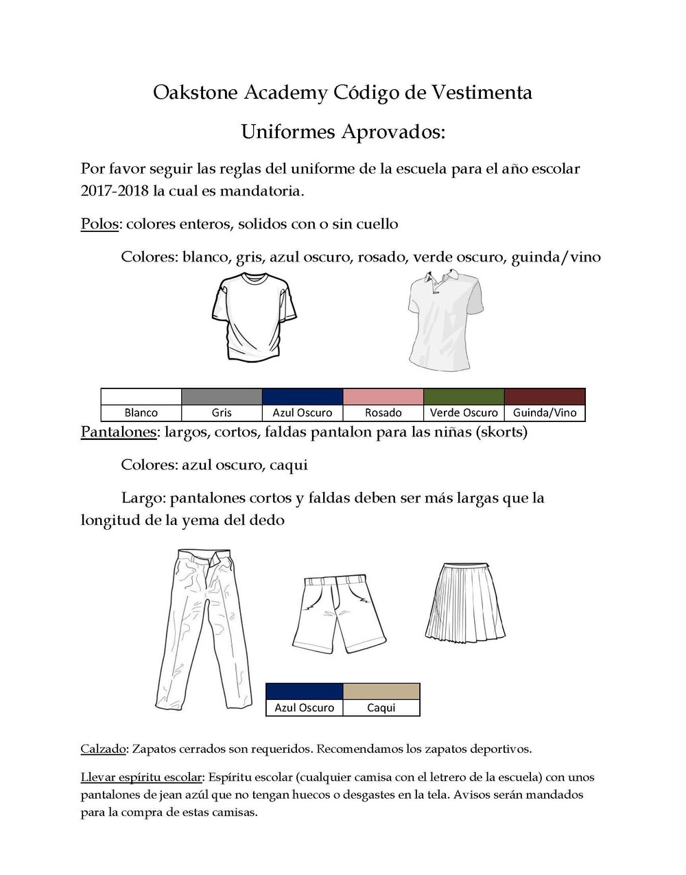 Dress Code — Oakstone Academy Palm Beach