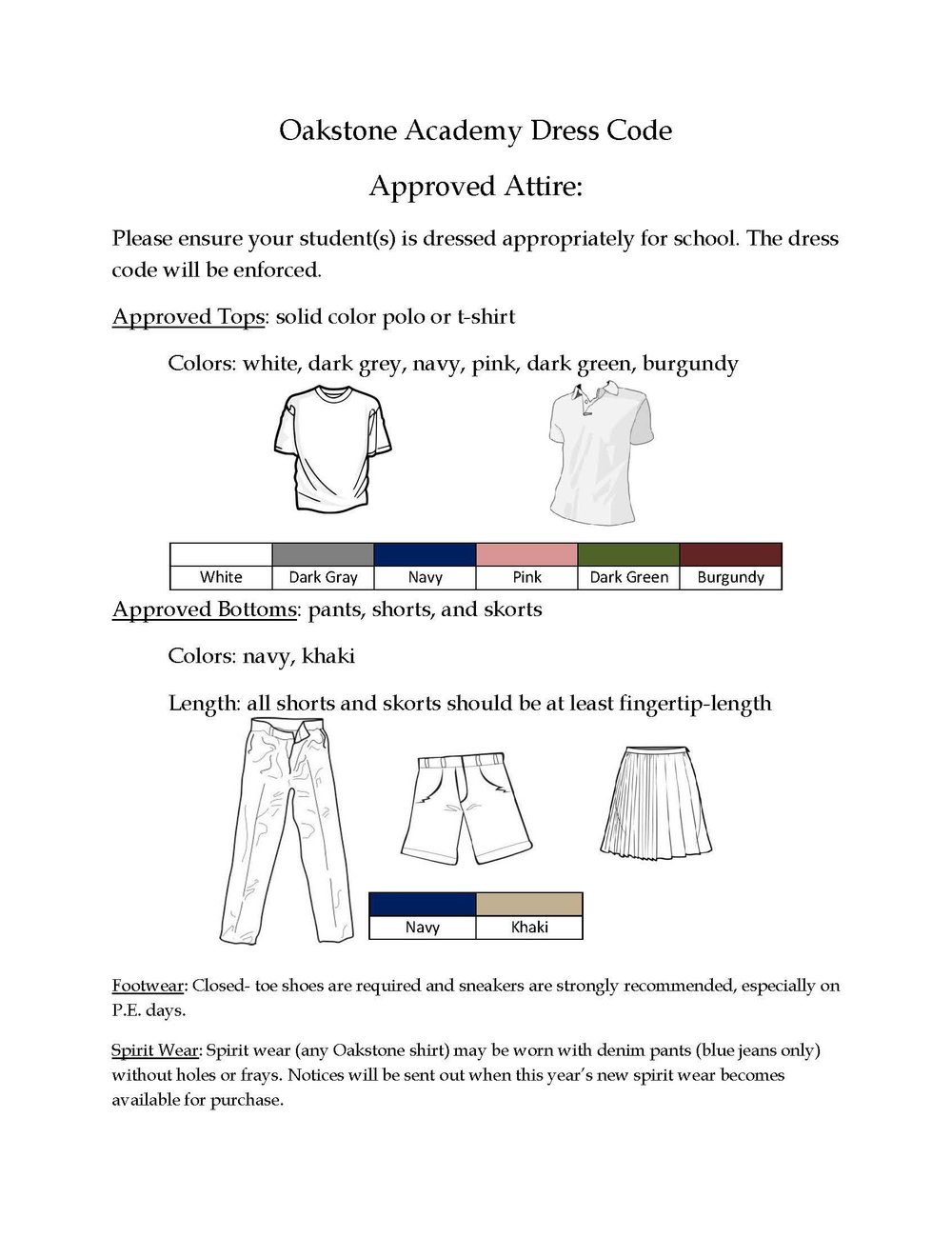 Dress Code — Oakstone Academy Palm Beach