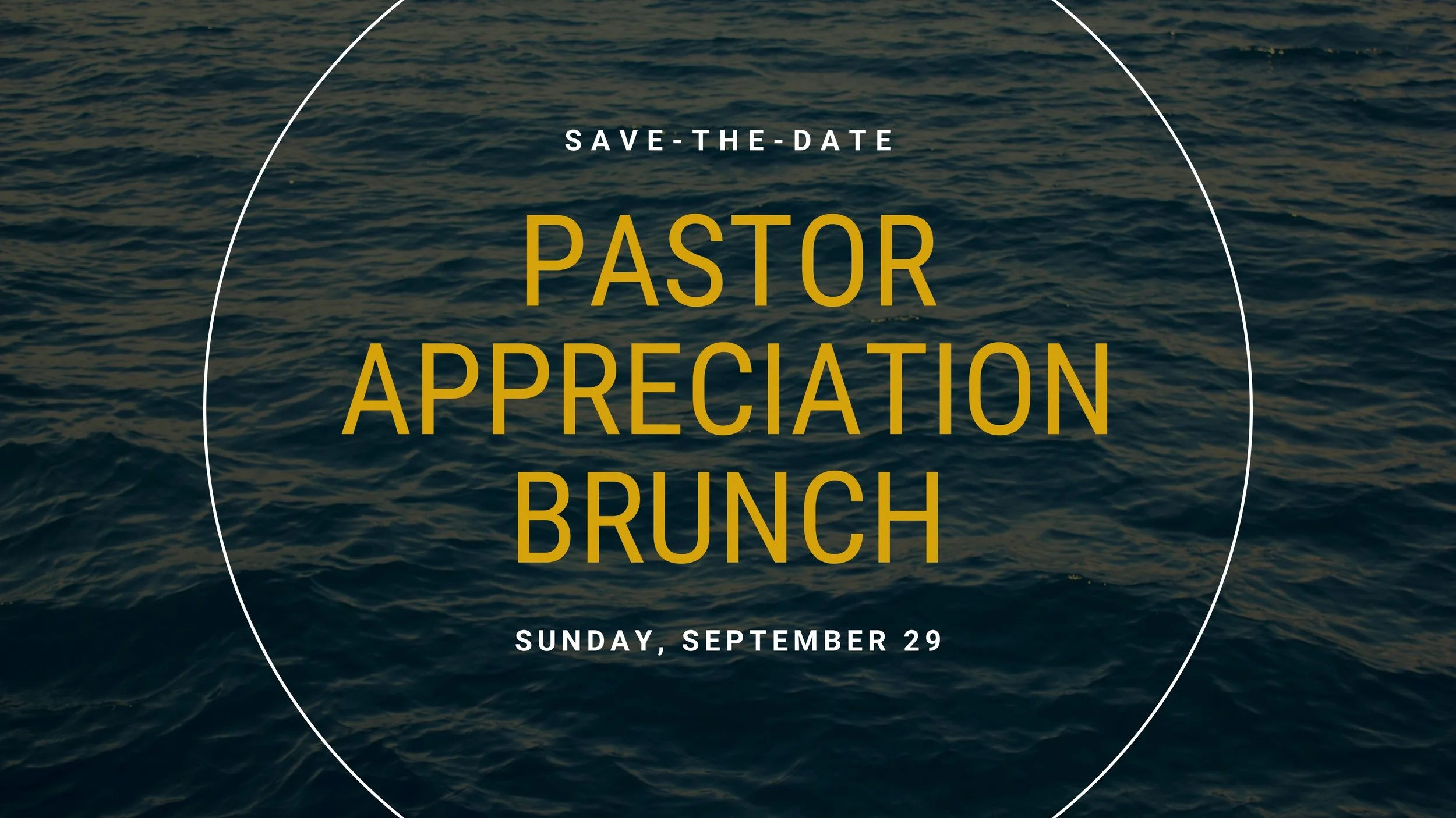 Pastor Appreciation Brunch — Sturgeon Bay Community Church
