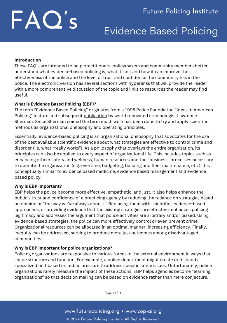 Resources | Future Policing Institute